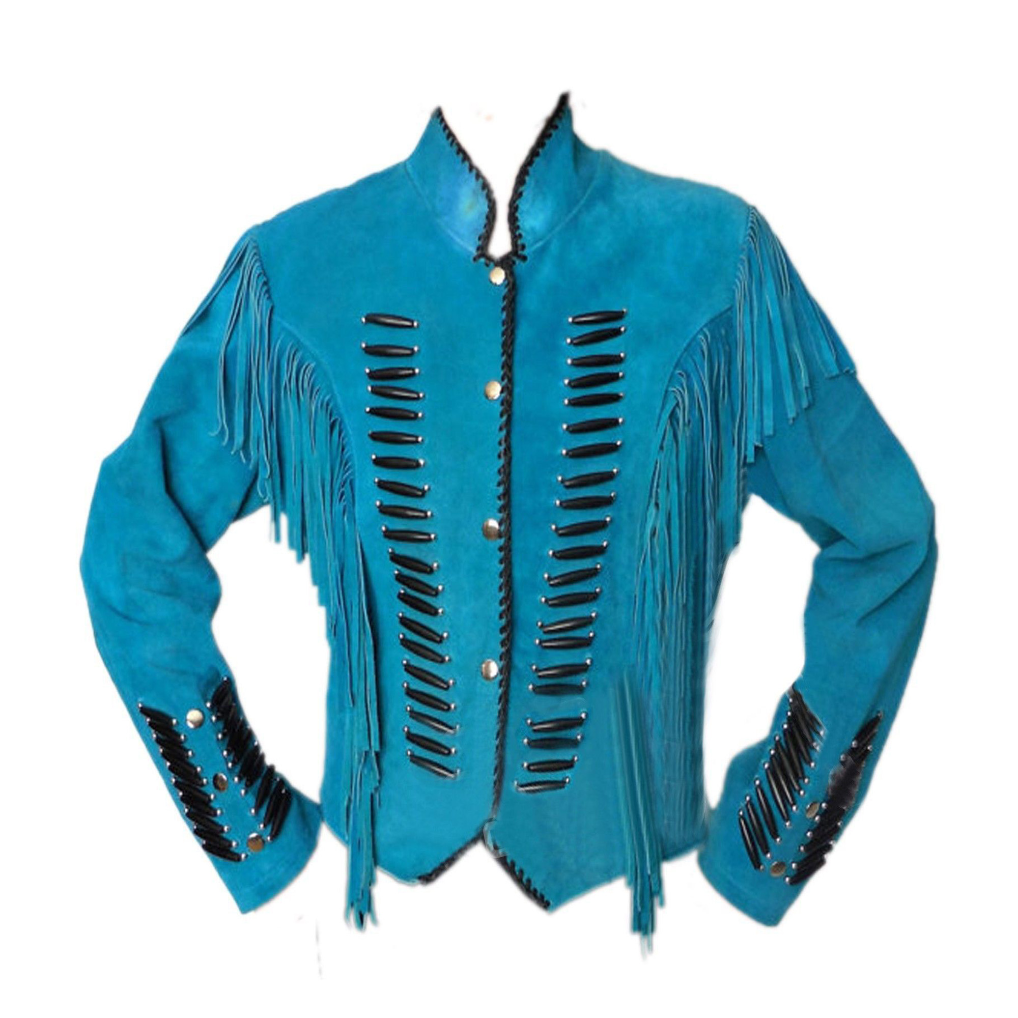 Euro Collar Vintage Suede Fringed Jacket | Inspire Uplift