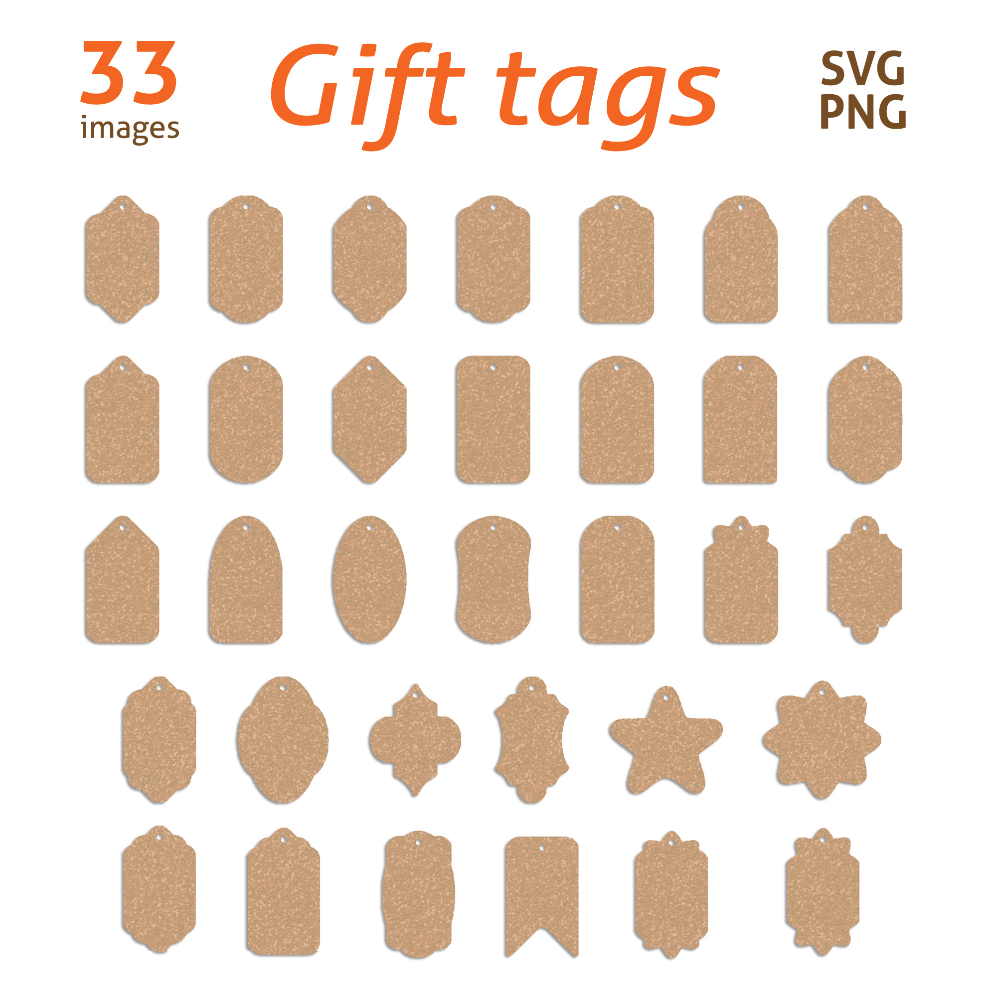 33 Gift Tags SVG, Christmas SVG cutting files, transparent P | Inspire ...