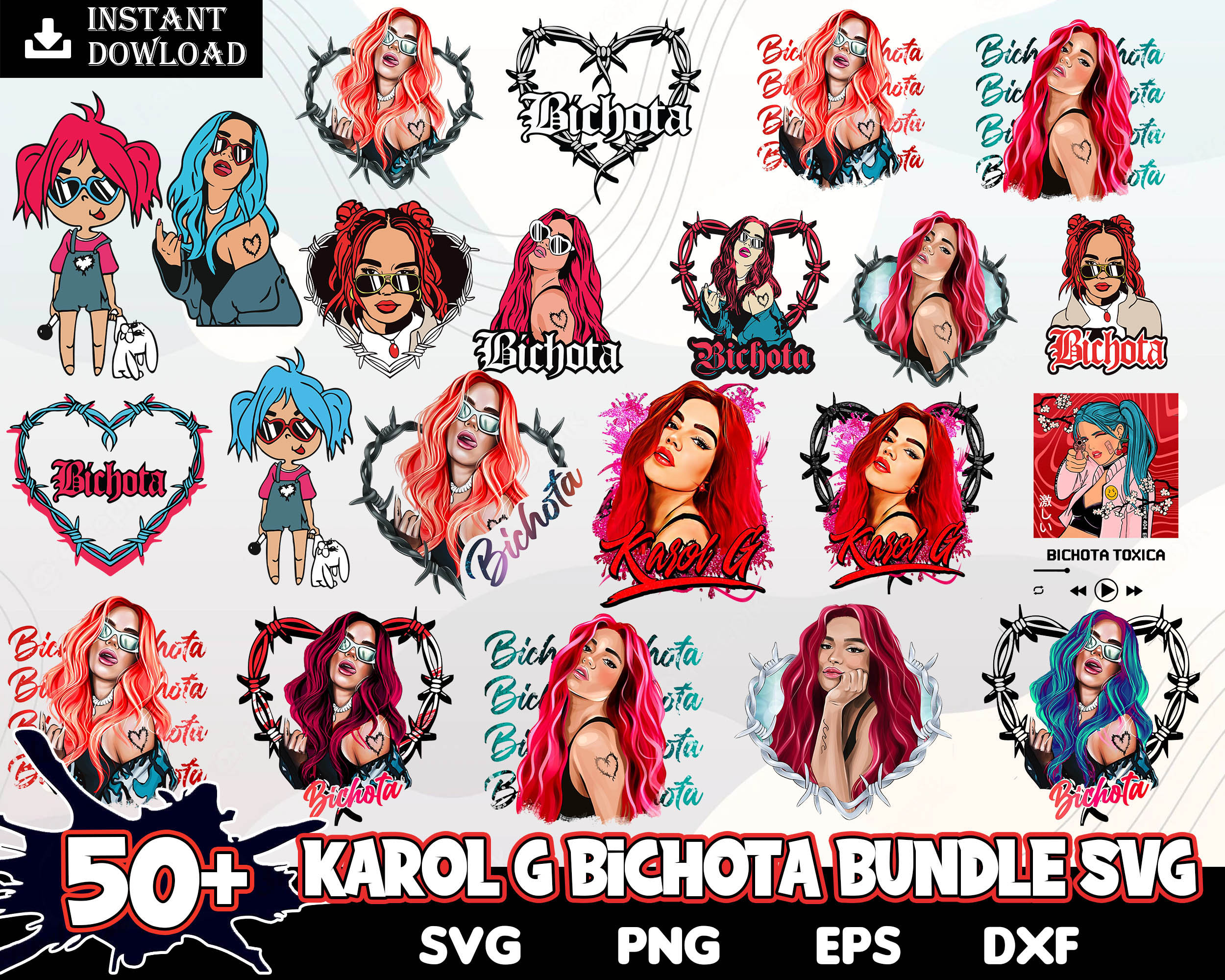Karol G Bichota Svg Bundle, Karol G Svg, Bichota Svg, Singer | Inspire ...