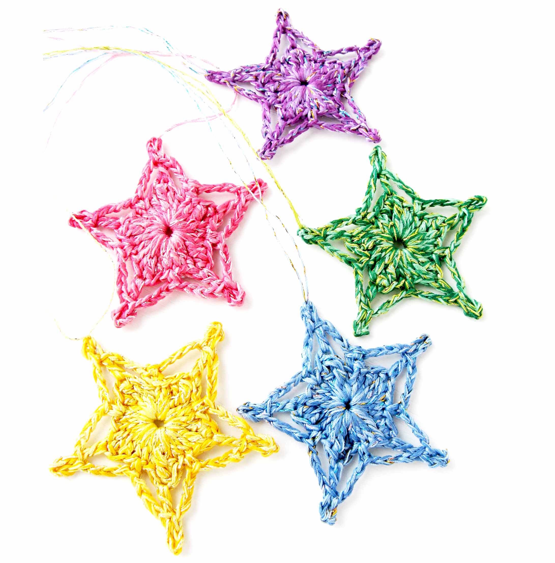 Crochet Star Pattern Christmas Ornament, PDF file digital do | Inspire ...