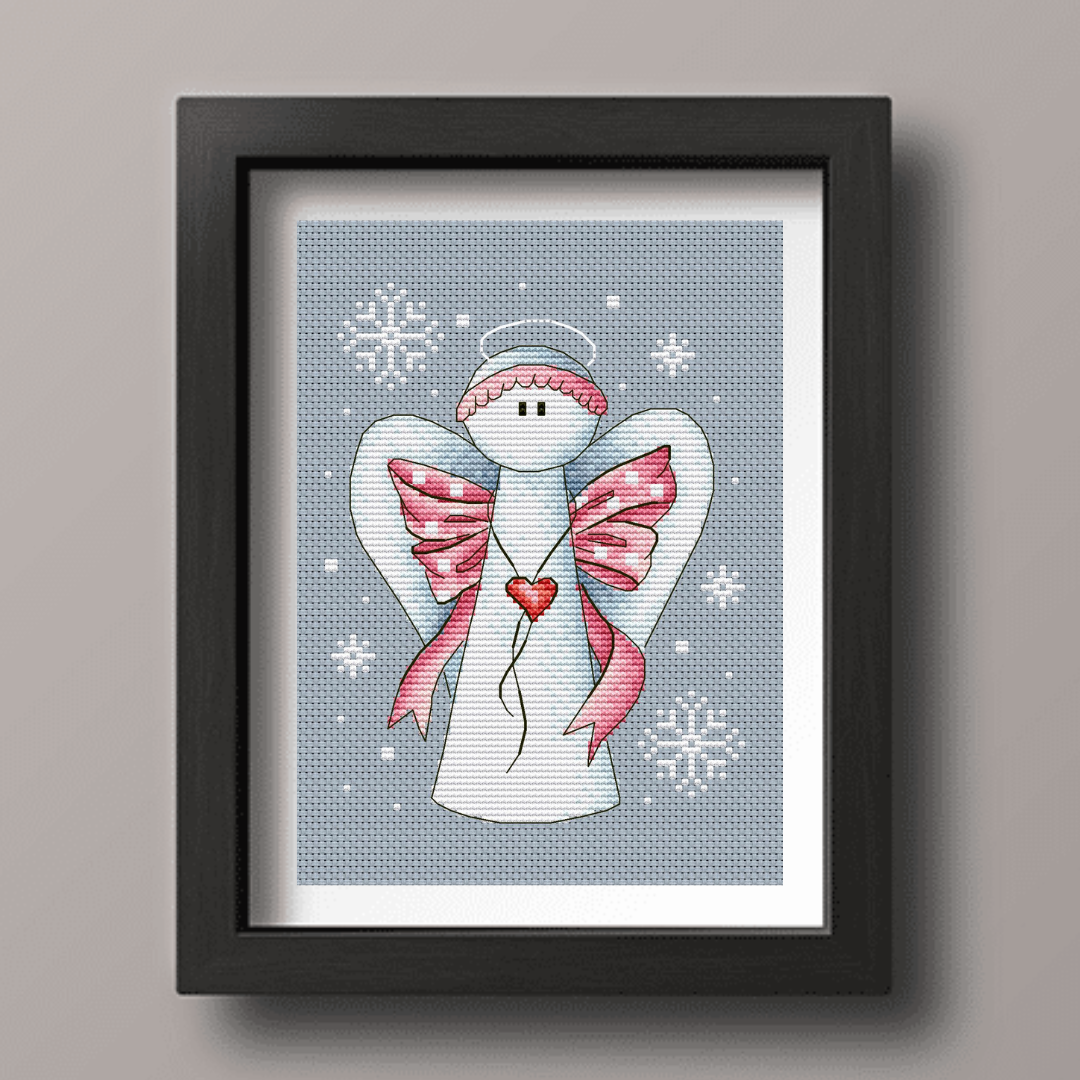 Angel cross stitch pattern PDF, christmas cross stitch, chr | Inspire ...