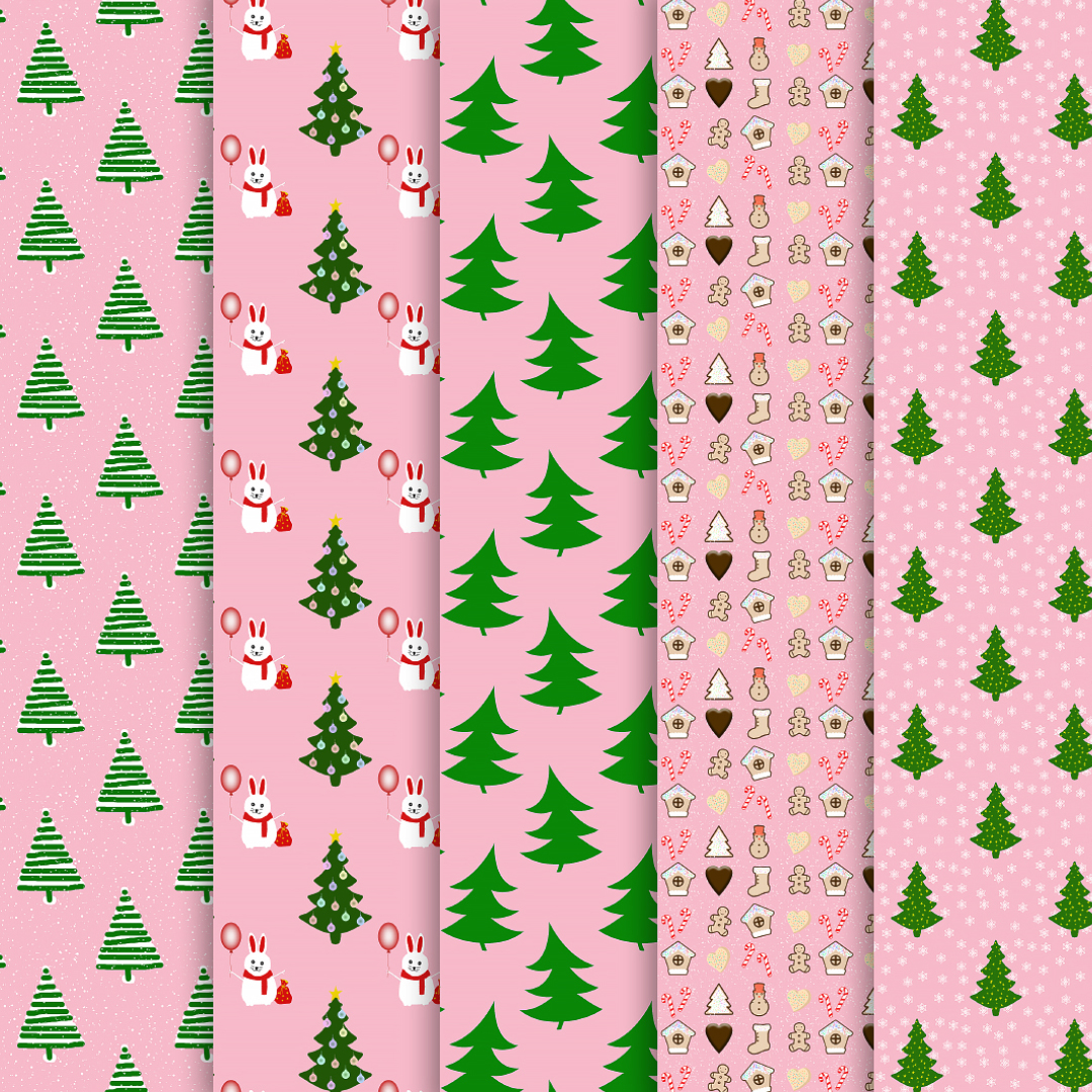 Digital Christmas scrapbooking paper | Inspire Uplift