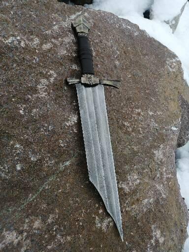 Hand forged dagger "Broken sword" | Inspire Uplift