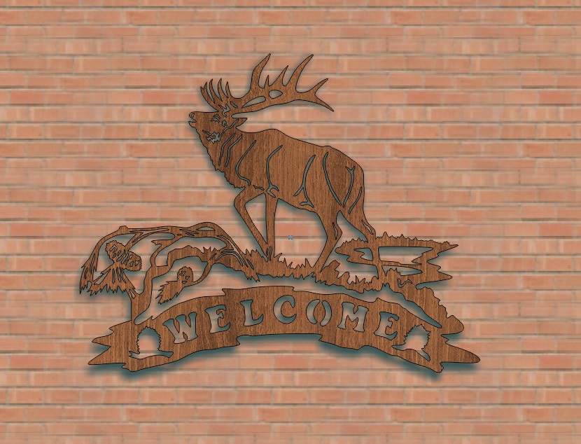 Digital Template Cnc Router Files Cnc Deer Files for Wood La - Inspire ...