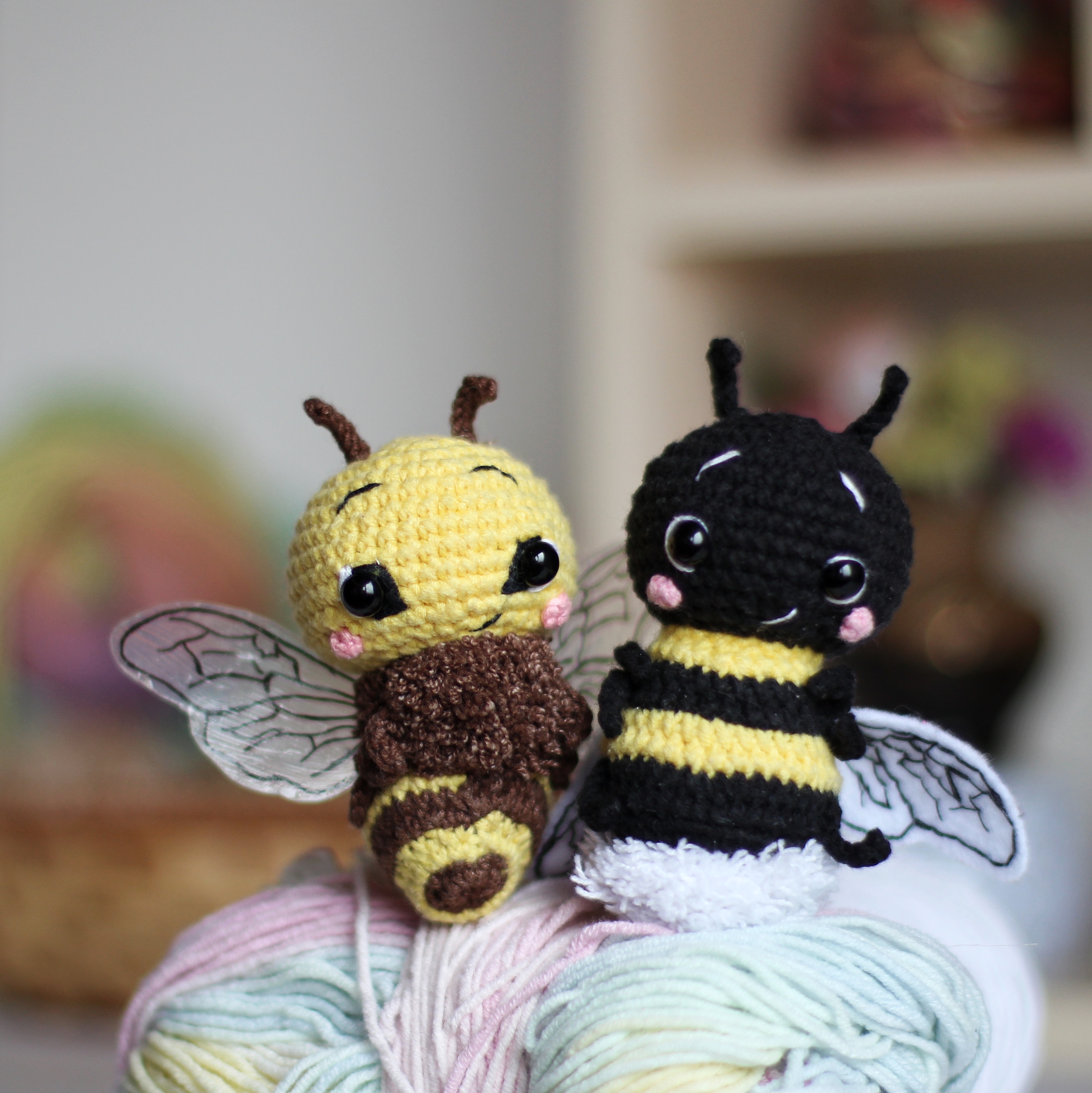 2 in 1 Crochet pattern Bee, Amigurumi bumblebee pattern, PDF - Inspire ...