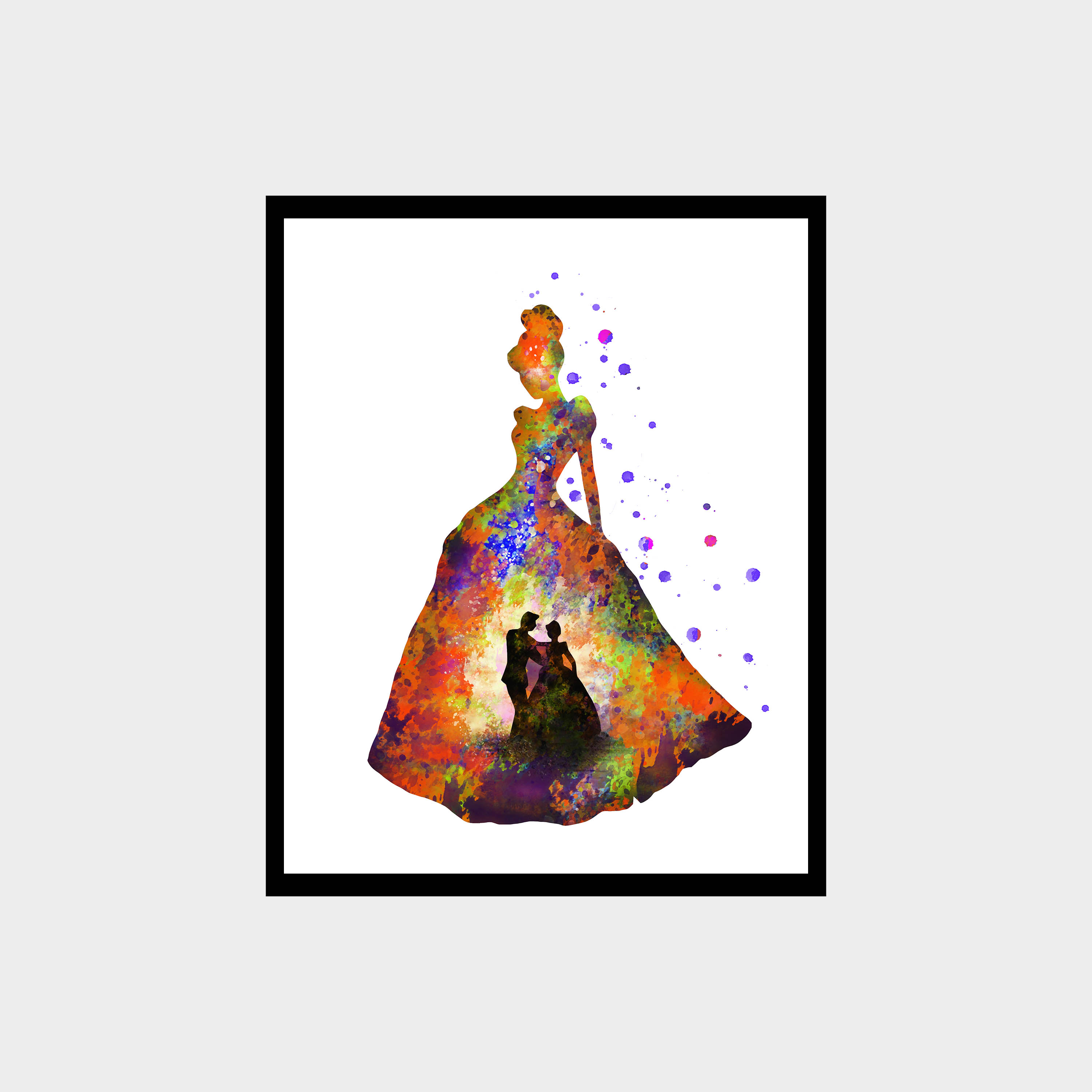 Princess Cinderella Disney Art Print Digital Files nursery r - Inspire ...