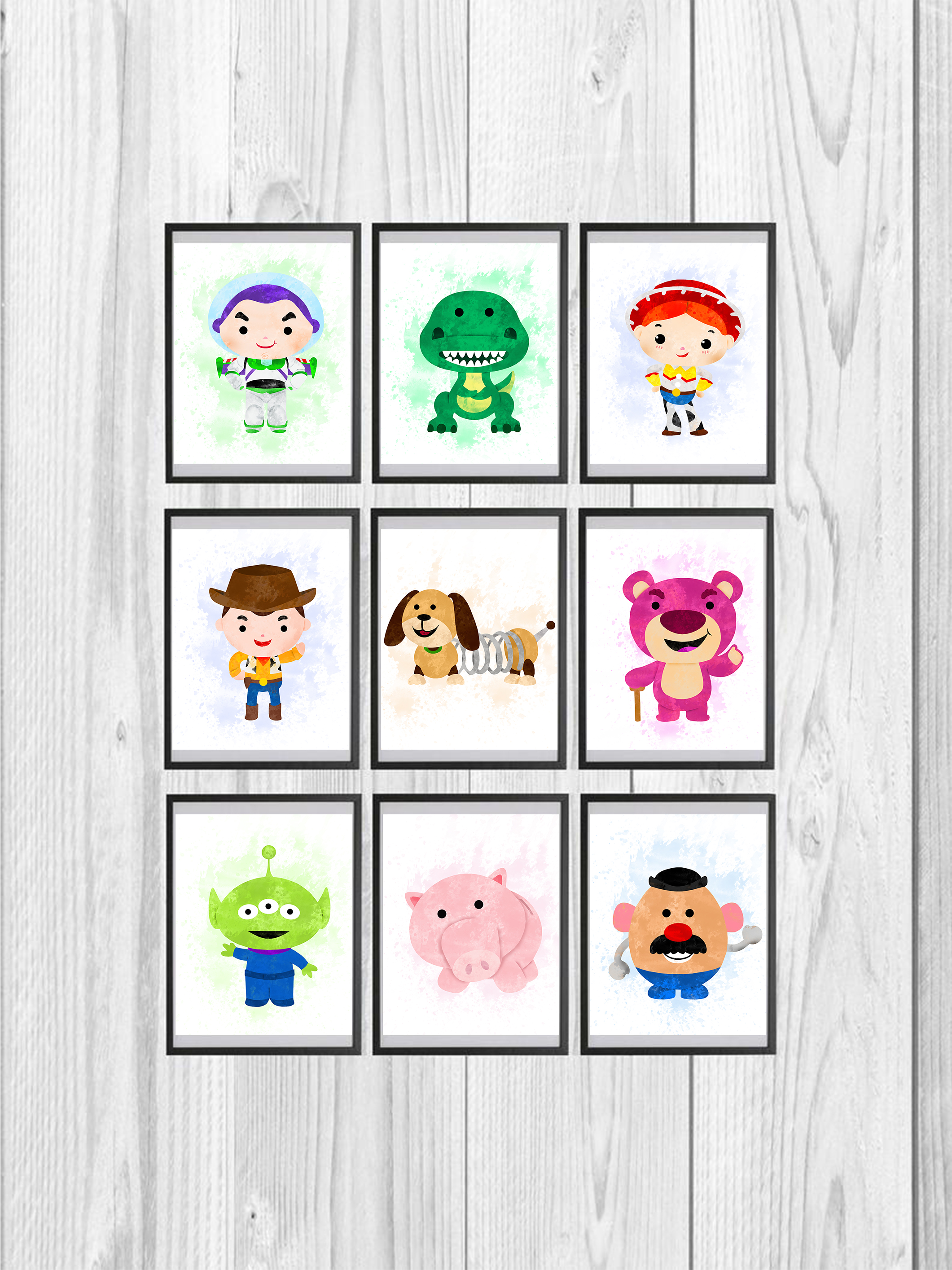Toy Story Set Disney Art Print Digital Files nursery room wa | Inspire ...