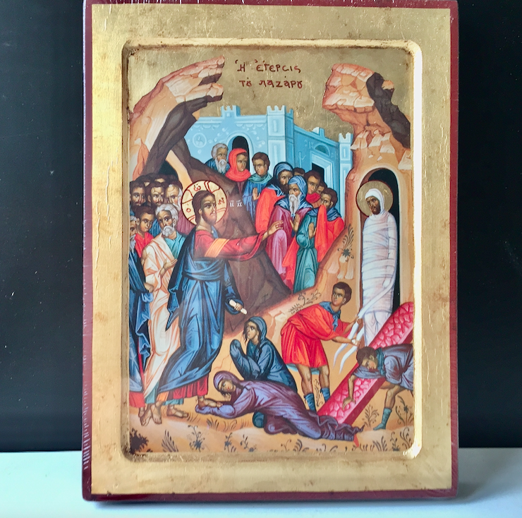 The Raising of Lazarus icon | High Quality Serigraph icon on - Inspire ...