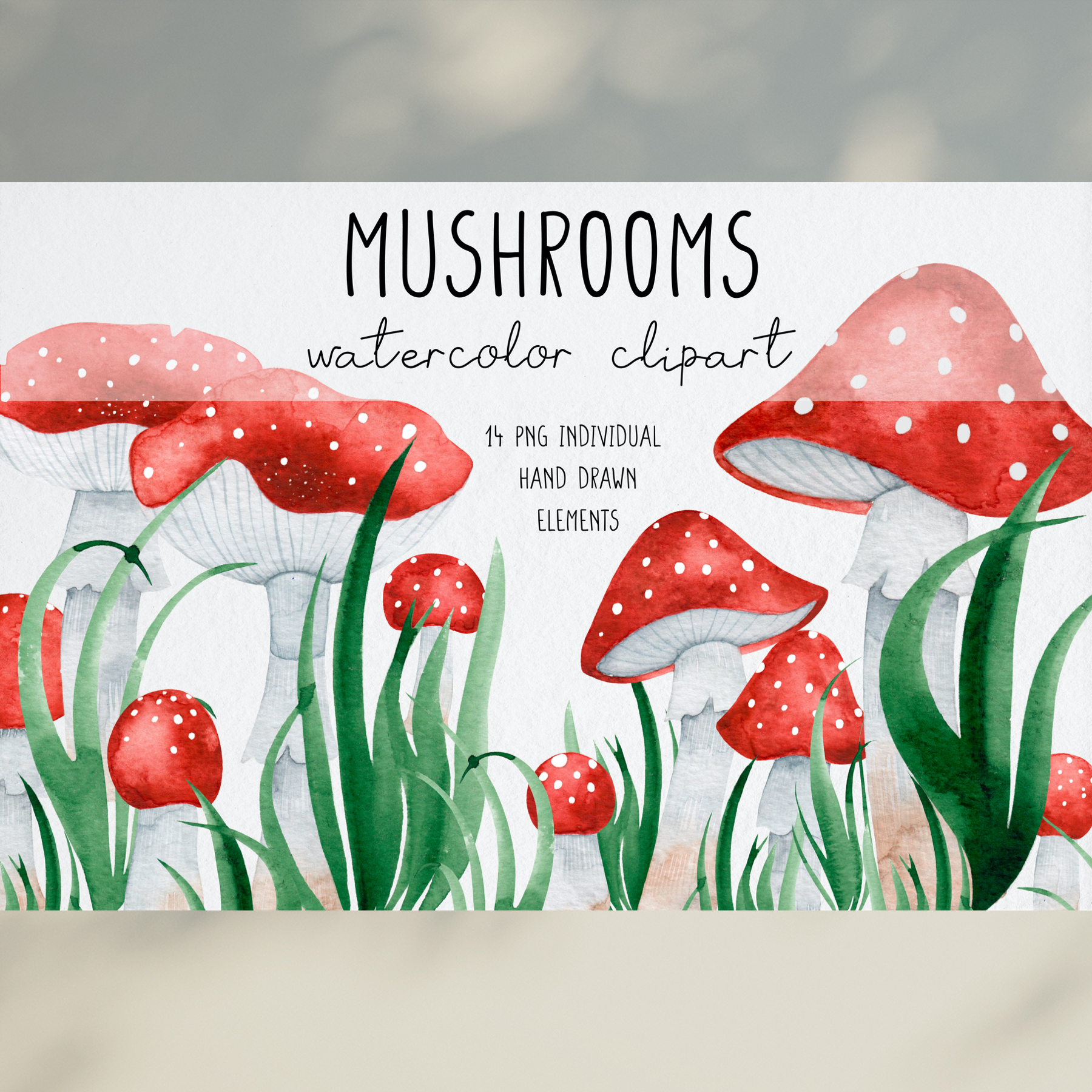 Watercolor Mushrooms Clipart / Red Forest Mushrooms Clip Art | Inspire ...