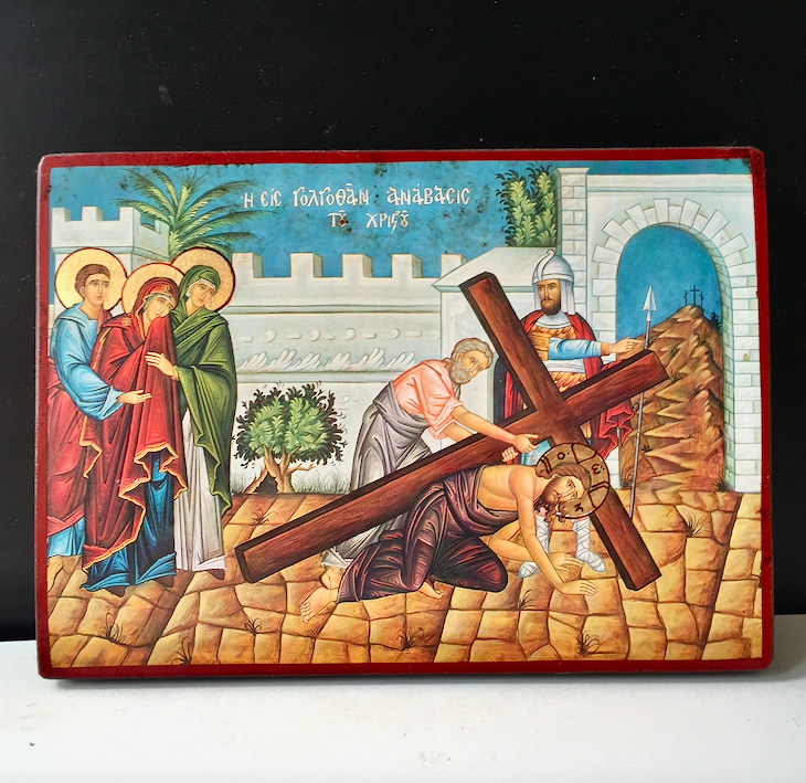 Christ Carrying the Cross Icon, High quality icon made in Mo | Inspire ...