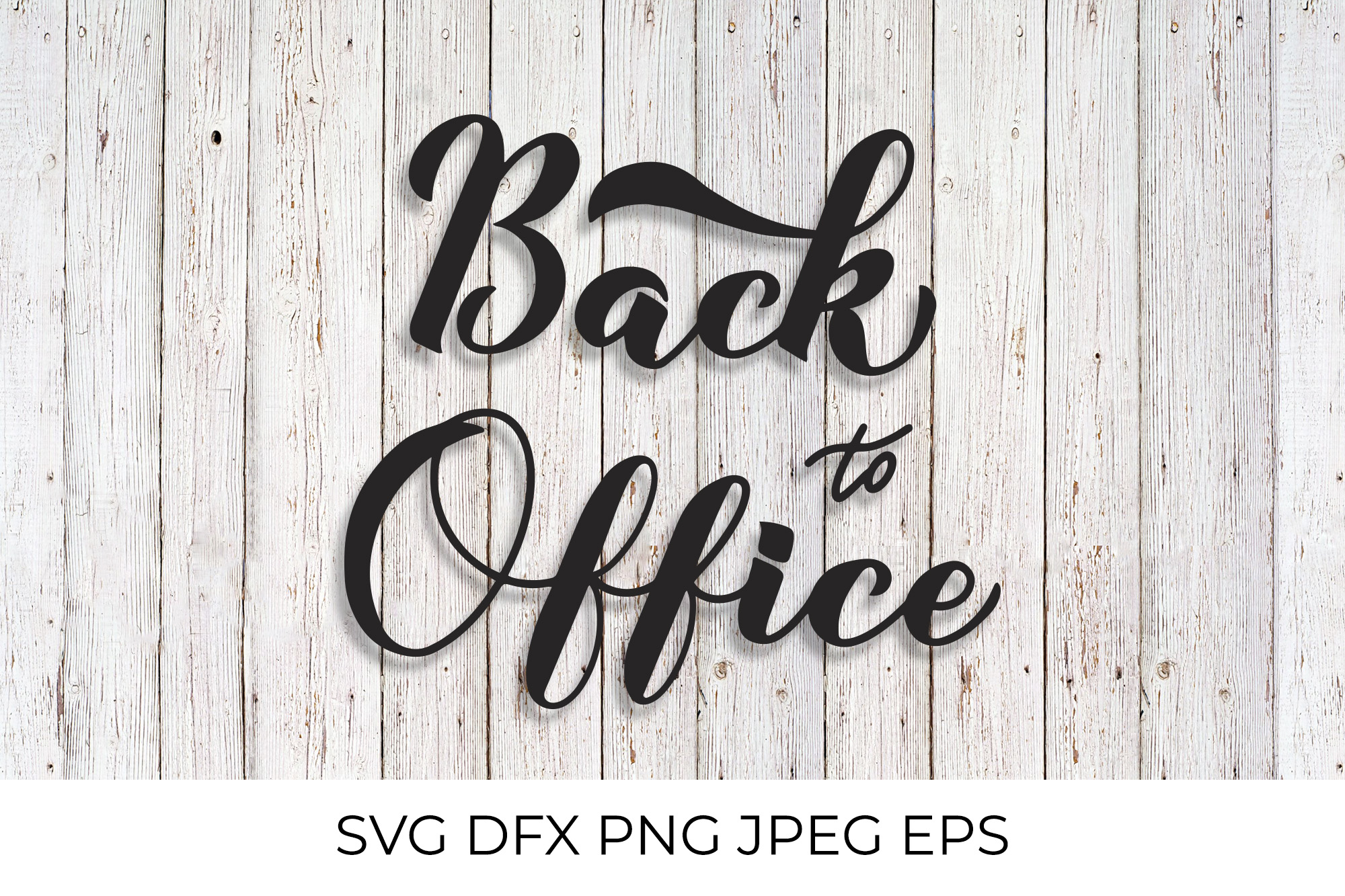 Back to Office calligraphy hand lettering SVG - Inspire Uplift