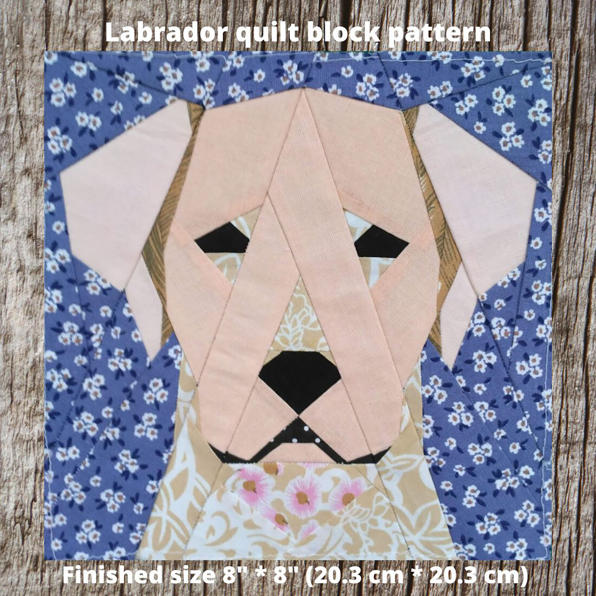 Labrador quilt block pattern 1 (fullface) in technology Pape | Inspire ...