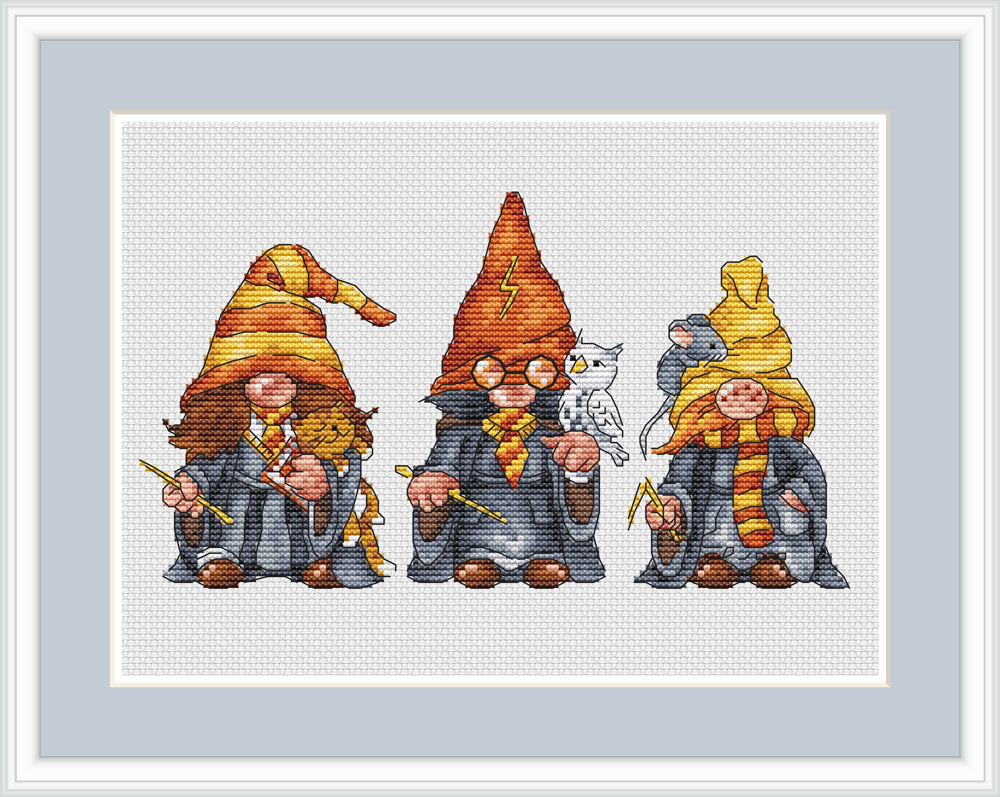Gnome Cross Stitch Pattern Book Cross Stitch Pattern Magic G | Inspire ...