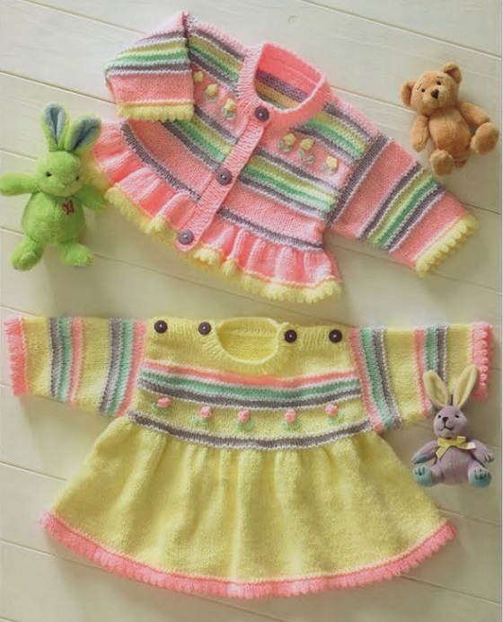 Digital | Knitted cardigan and dress for girls | Knit childr | Inspire ...