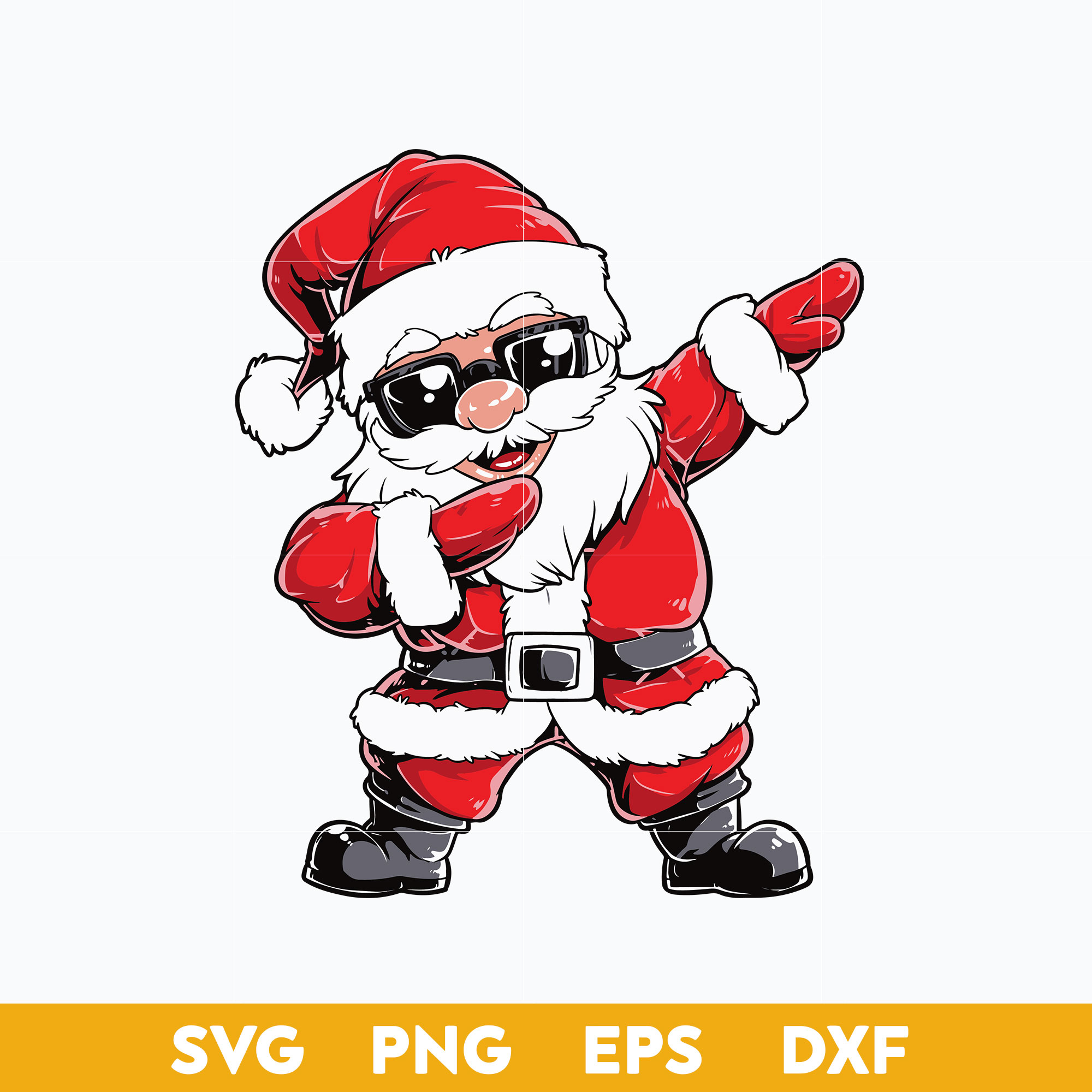 Santa Claus Dance Christmas SVG, Merry Christmas SVG File. | Inspire Uplift