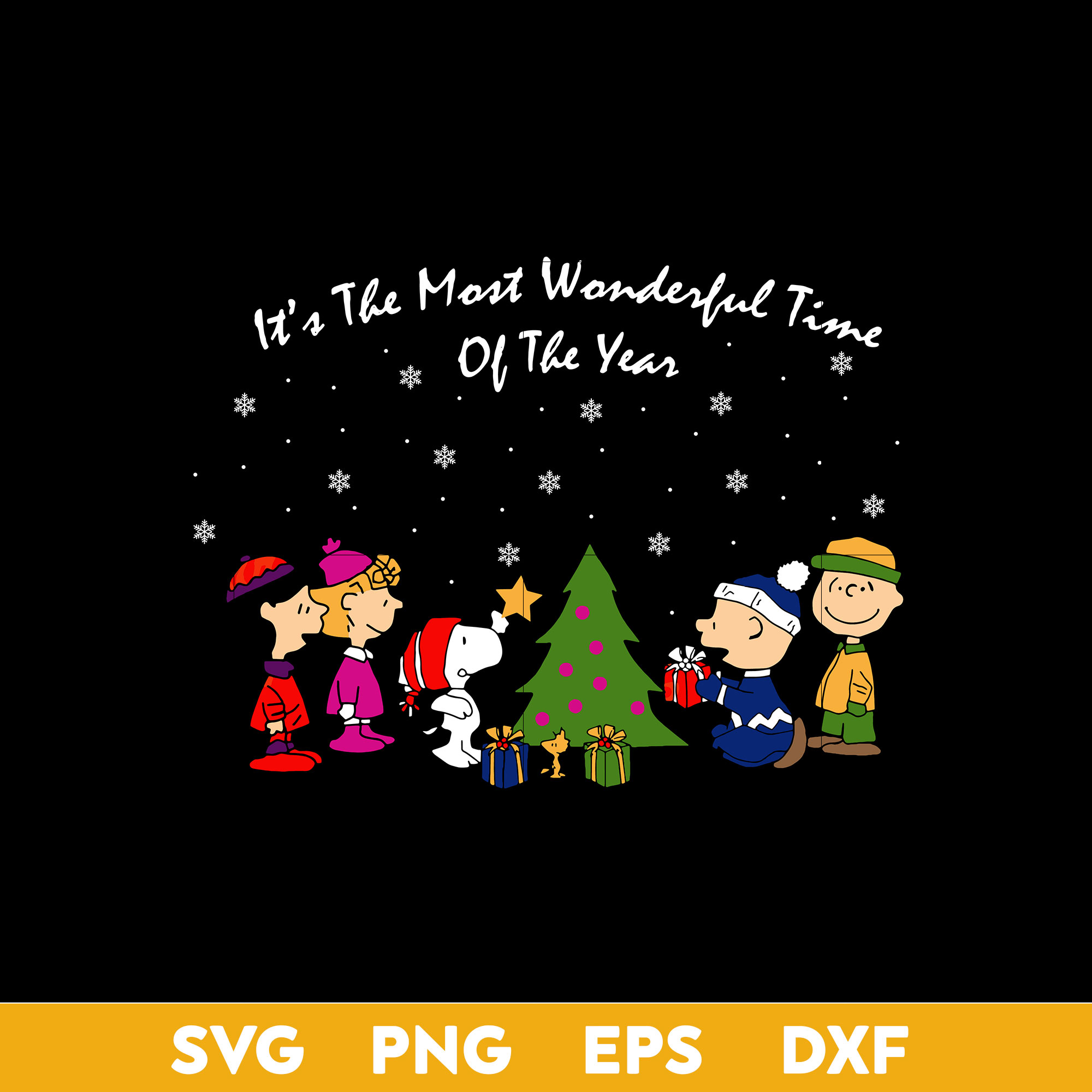 It's The Most Wonderful Time Of The Year SVG, Snoopy Christm | Inspire ...