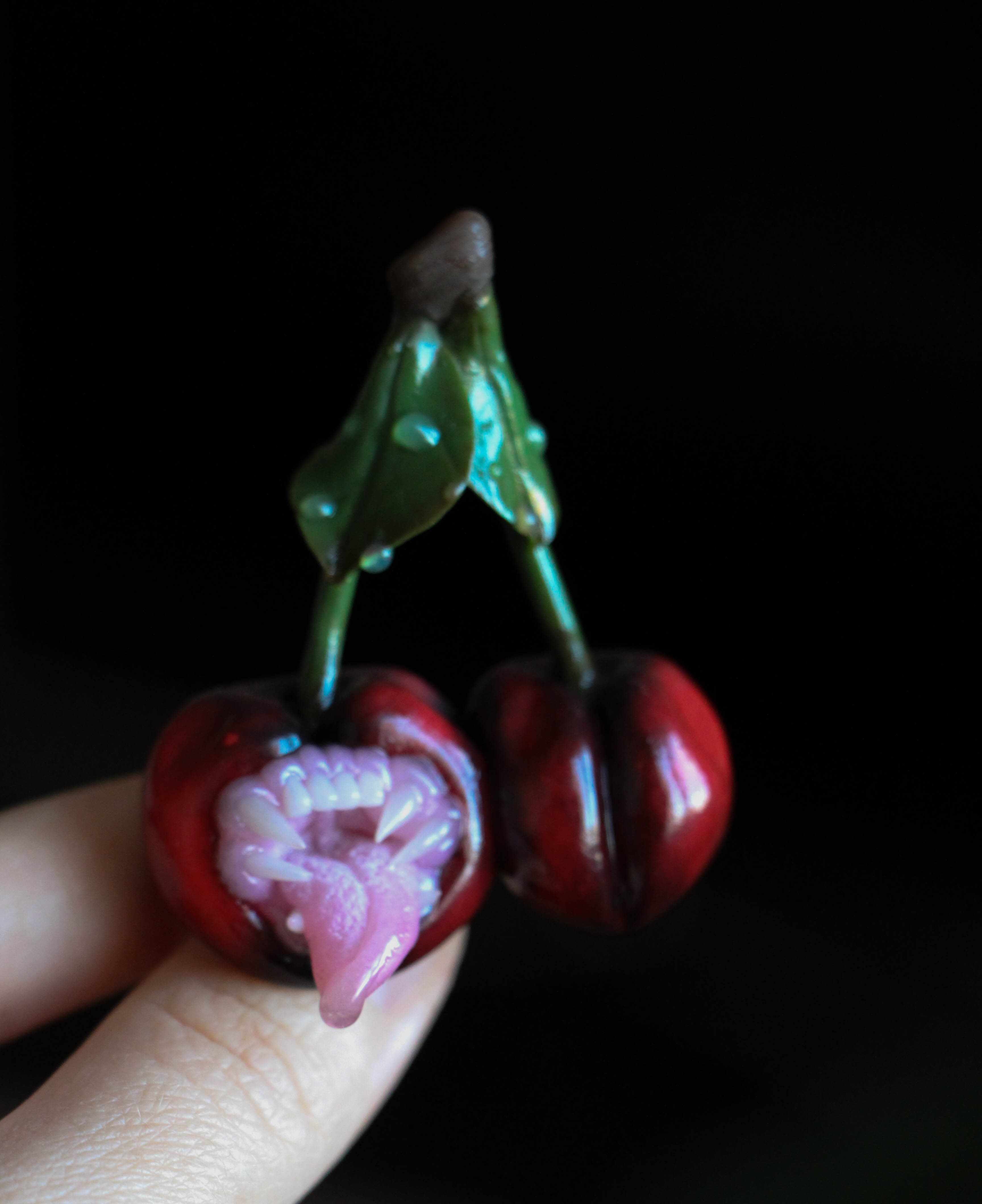 Gothic jewelry Cherry brooch Halloween Brooch | Inspire Uplift