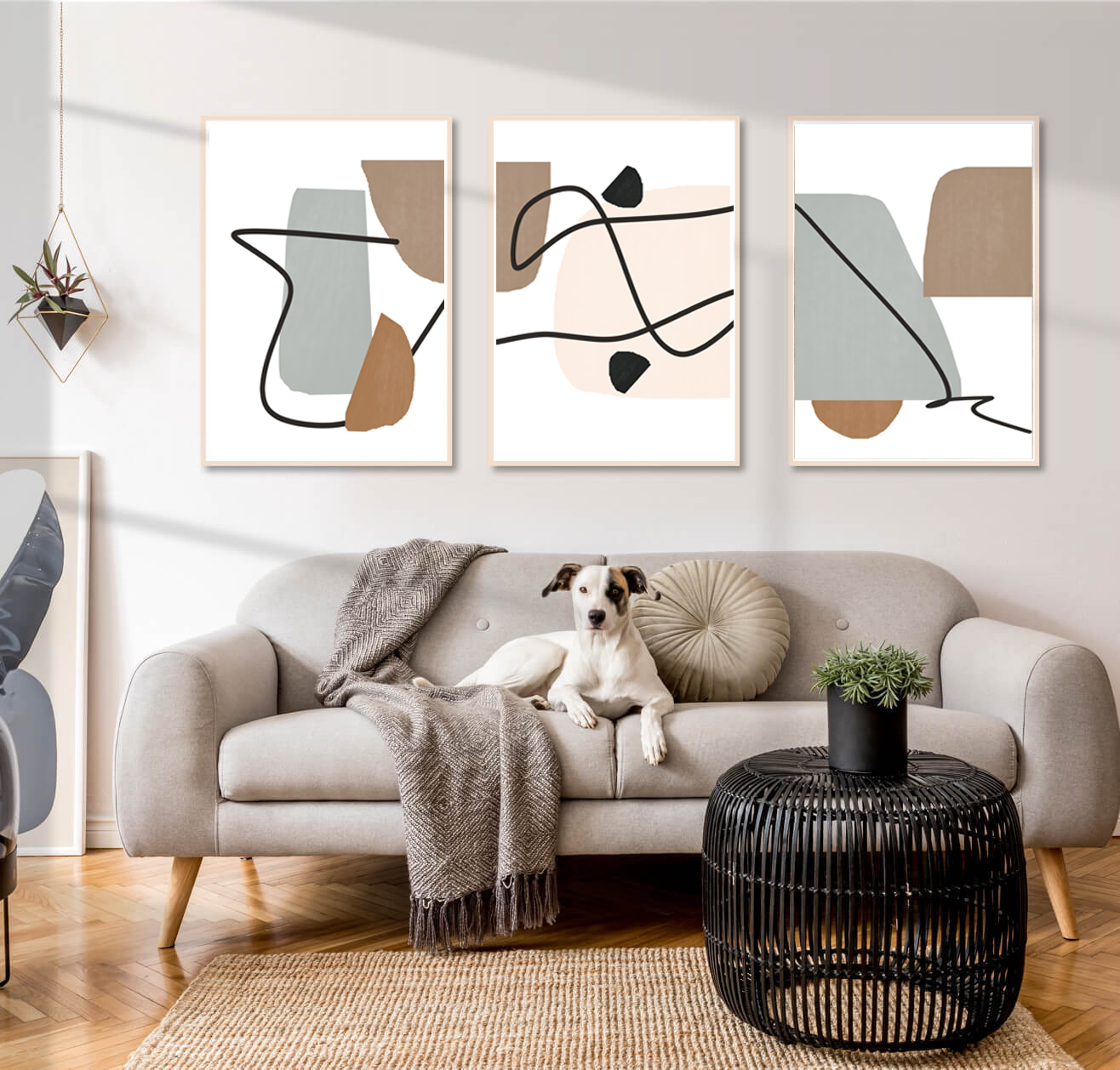 Abstract Poster Set Of 3 Prints Printable Art Abstract Moder | Inspire ...