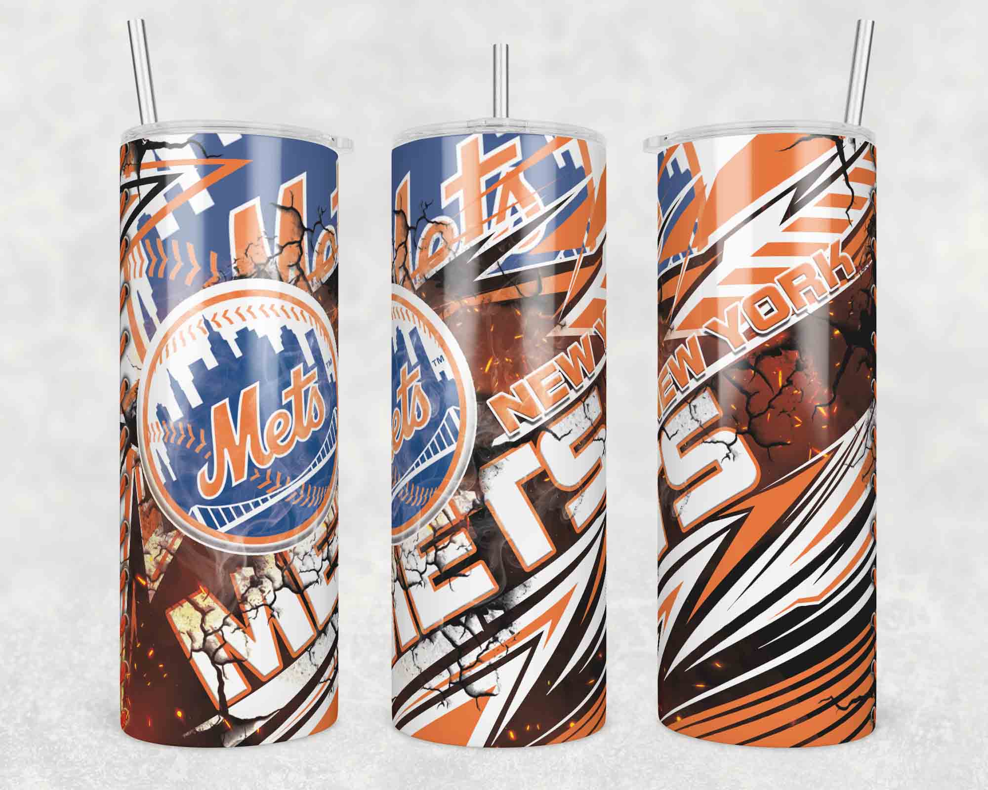New York Mets Template Tumbler Wrap, 20oz Tumbler Wrap, New - Inspire ...