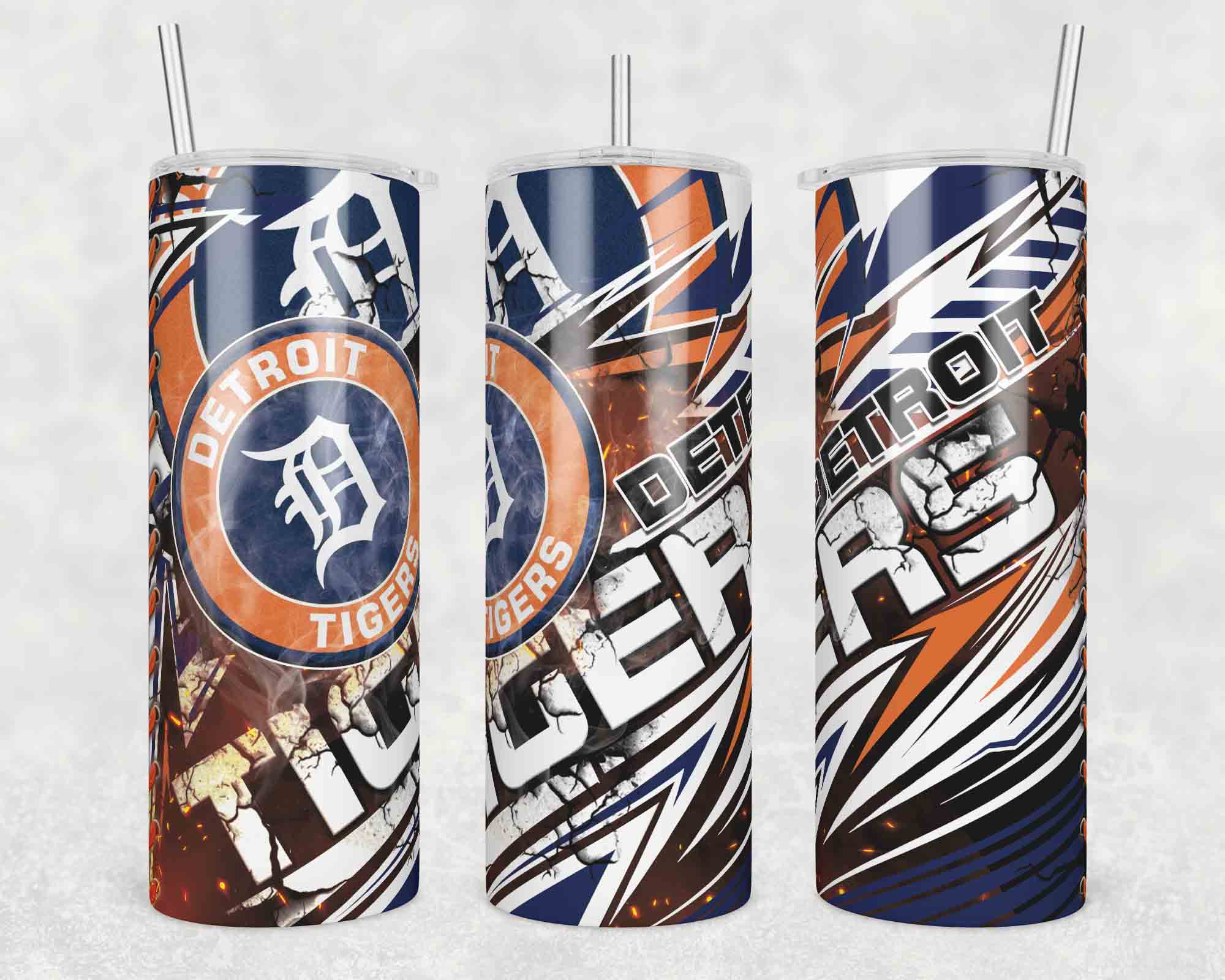 Detroit Tigers Template Tumbler Wrap, 20oz Tumbler Wrap, Det | Inspire ...