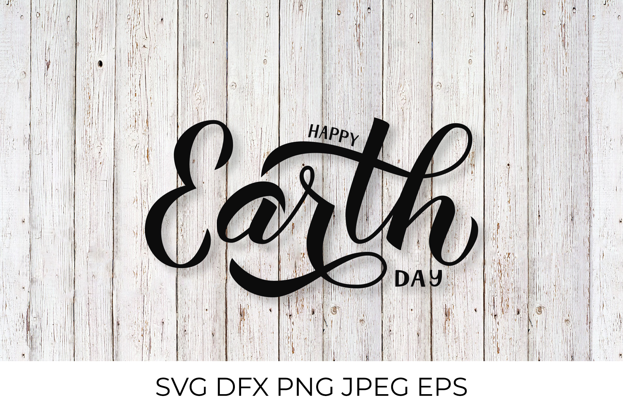 Happy Earth Day calligraphy hand lettering SVG - Inspire Uplift