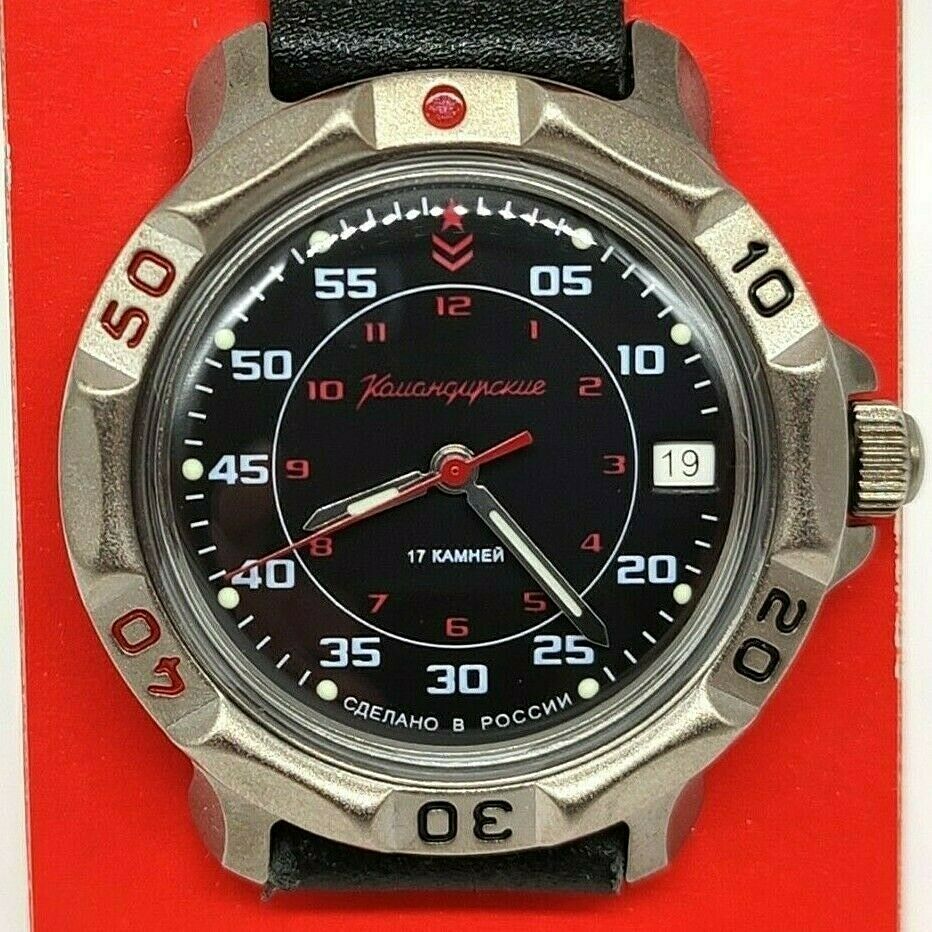 Titanium men's mechanical watch Vostok Komandirskie 816172 | Inspire Uplift