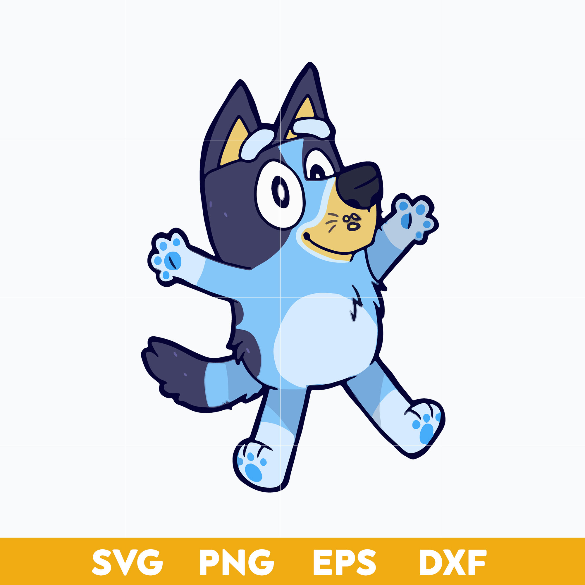 Cartoon Bluey Dog SVG, Bluey SVG, Cartoon SVG PNG DXF EPS Fi | Inspire ...