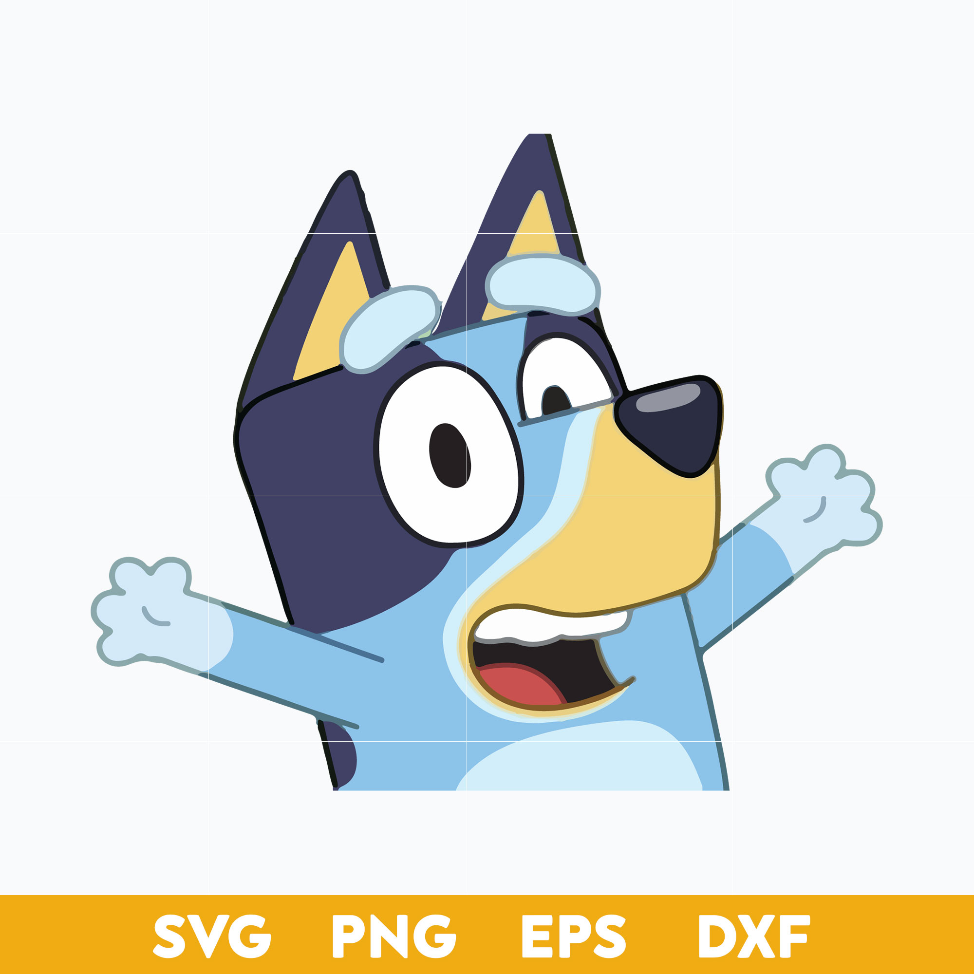 Bluey Dog Svg, Bluey Svg, Cartoon Svg Png Dxf Eps Digital File. | US