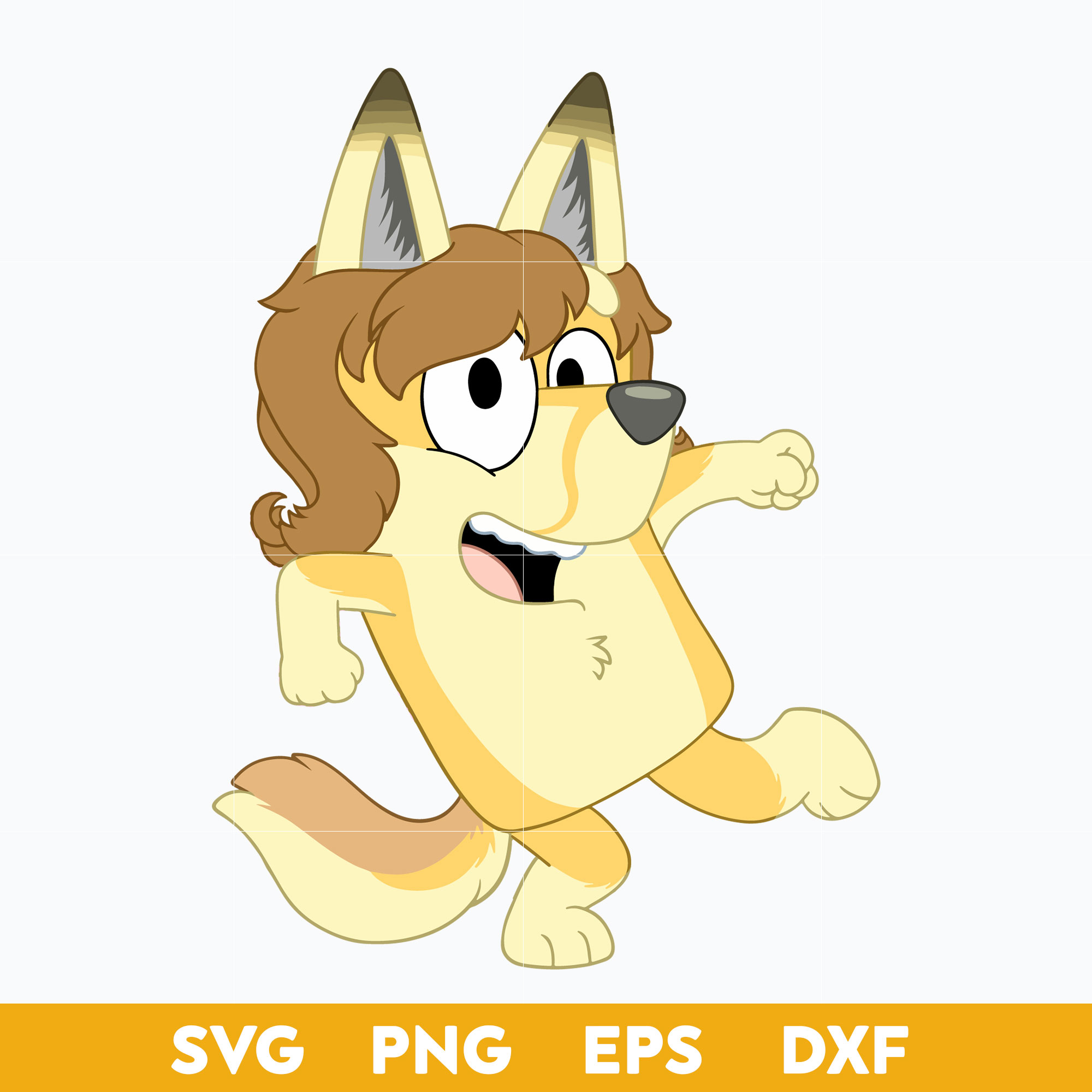 Bluey Scruffy Fen Cat SVG, Bluey SVG, Cartoon SVG PNG DXF EP | Inspire ...