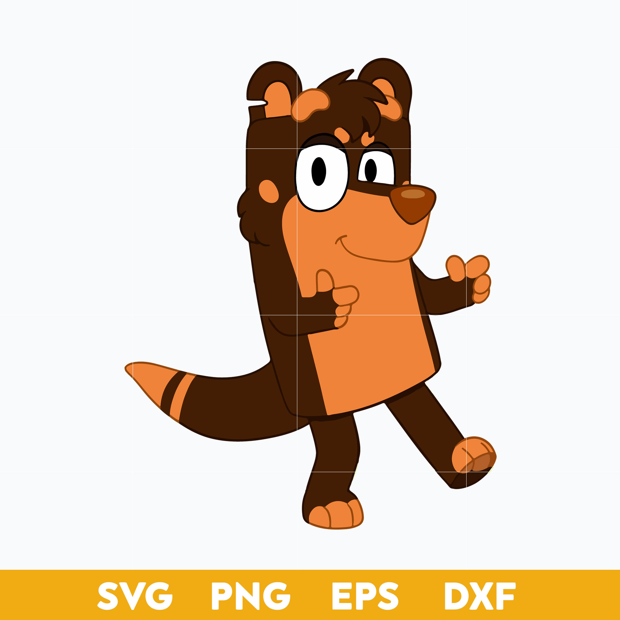 Bluey Fox Cartoon SVG, Bluey SVG, Cartoon SVG PNG DXF EPS Di - Inspire ...