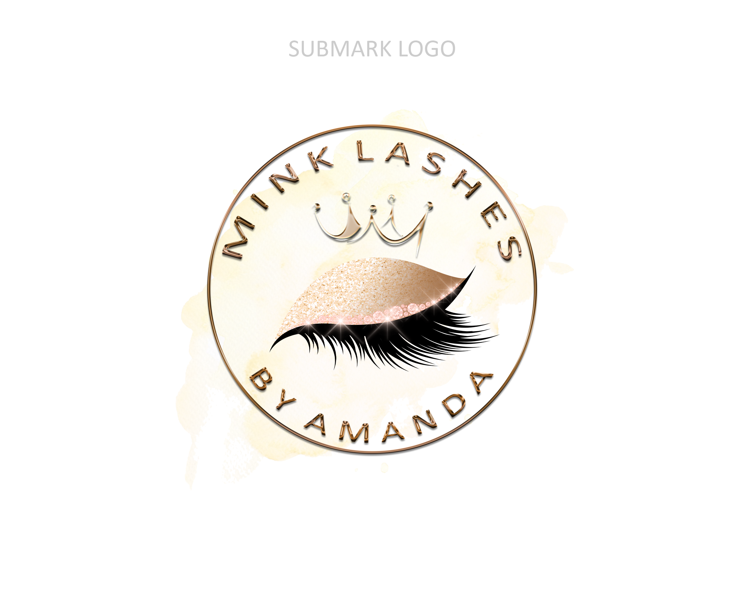 Custom Lash Logo Design Premade Eyelashes Logo Lash Artist B | Inspire ...