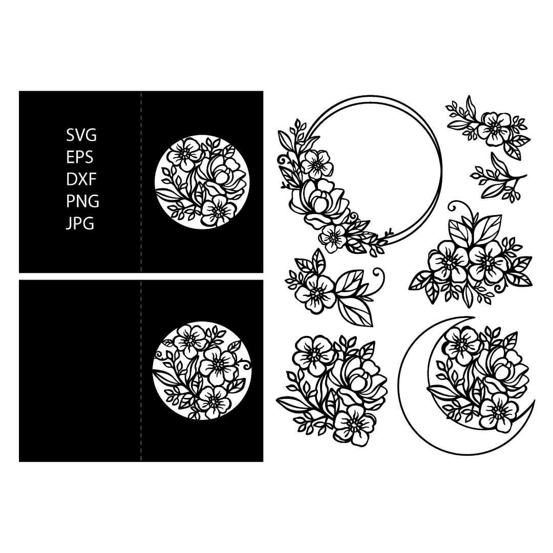 BUTTERCUP CARDS Svg Eps Dxf Png Vector Set For Plotter Cutti | Inspire ...