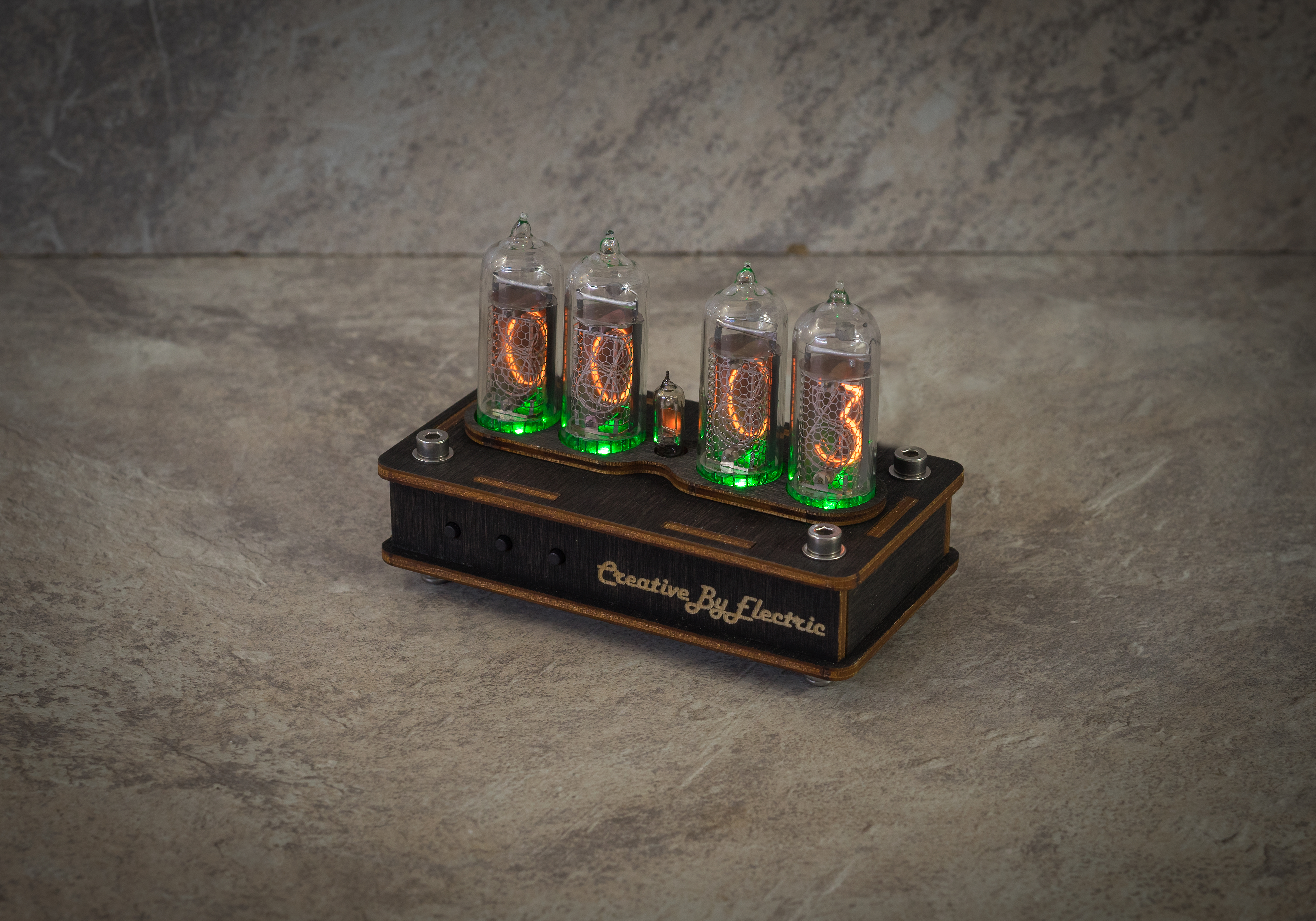 Nixie Tube Clock Case IN-14 4-tubes Table Watch Vintage Gift | Inspire ...