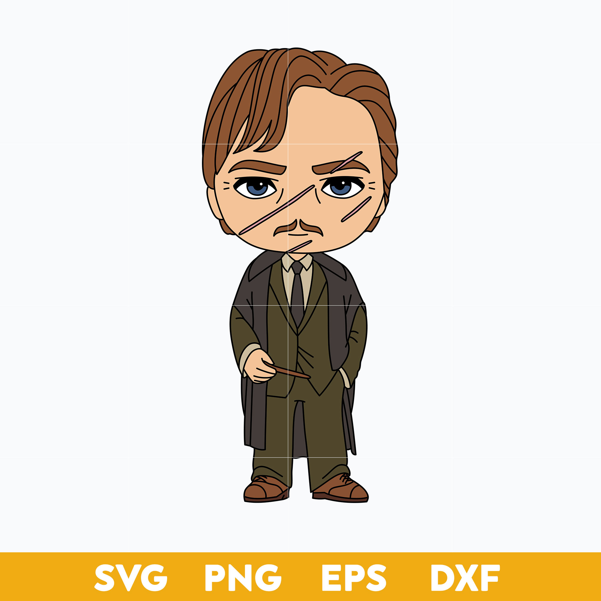 Remus Lupin Chibi SVG, Harry Potter Character SVG, Movies SV | Inspire ...