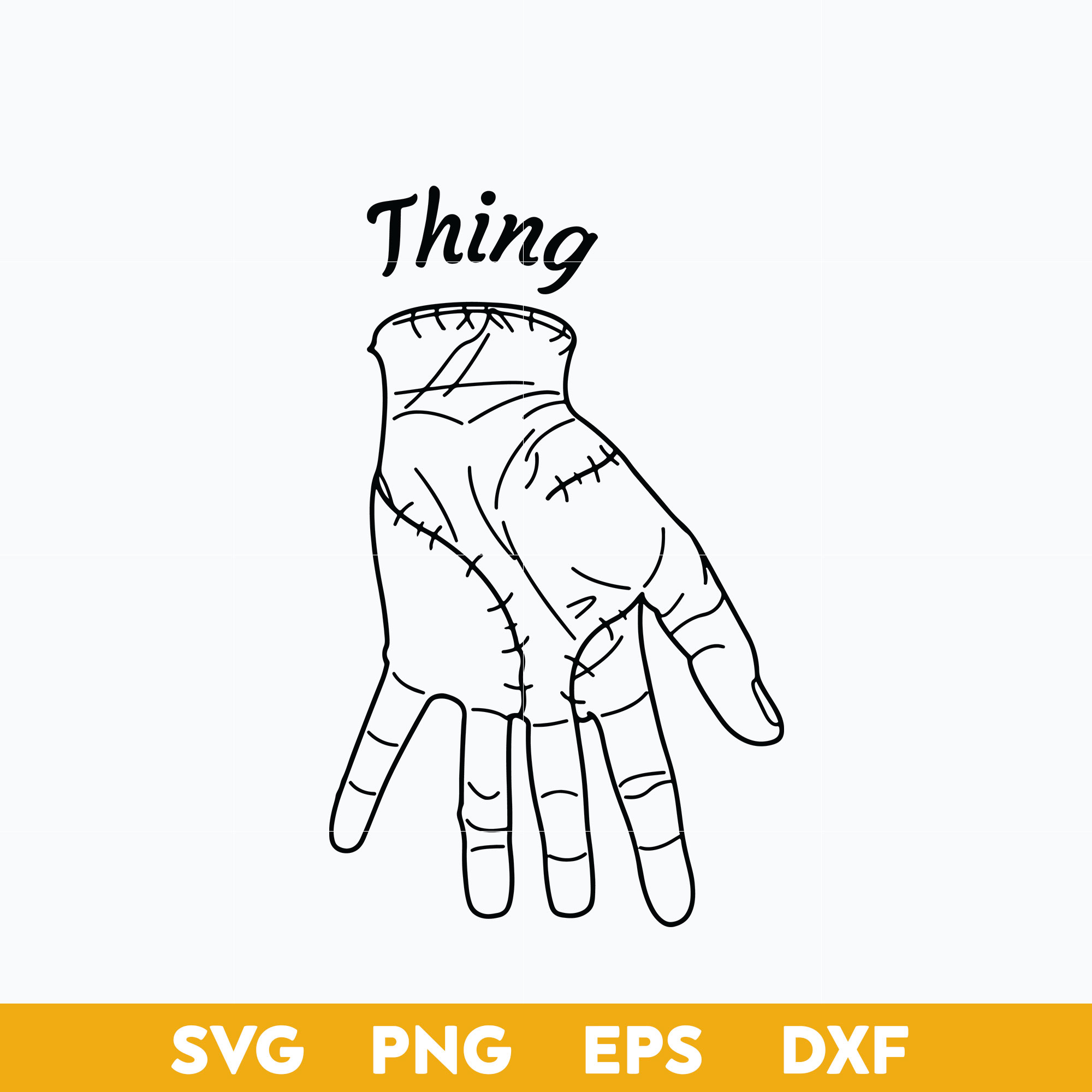 Thing Addams, Wednesday Addams SVG, Wednesday SVG PNG DXF EP | Inspire ...