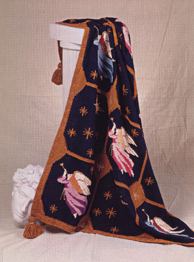 Digital | Vintage Knitting Pattern Angel Afghan | Country Ho | Inspire ...