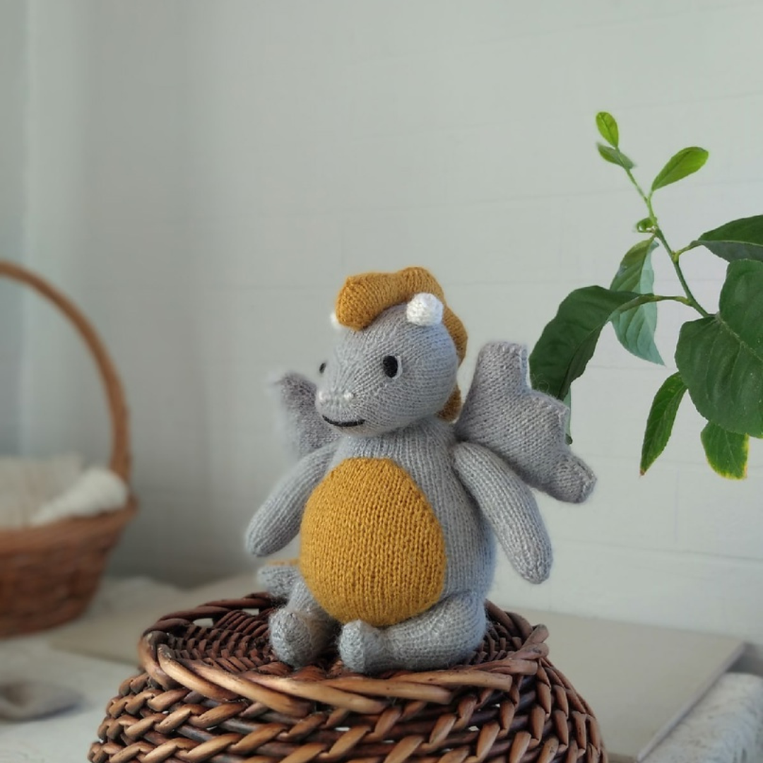 Dragon knitting pattern Dragon crochet pattern | Inspire Uplift