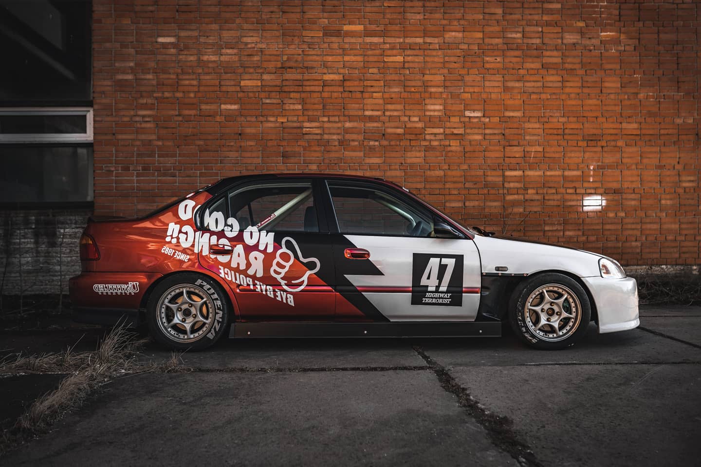 Aluminum Side Skirts Time Attack 4" for Honda Civic 96-00 Ek | Inspire ...