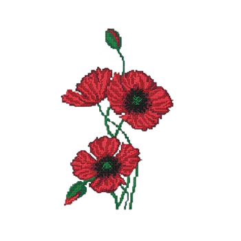 Poppy flower Machine embroidery design Poppy embroidery Flo | Inspire ...