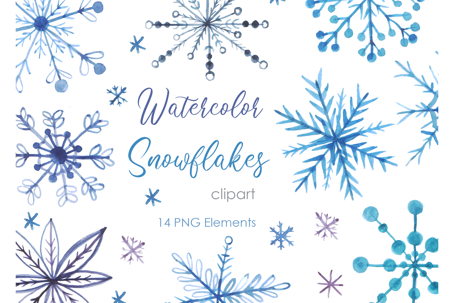 Snow White Clipart. Watercolor Snowflake clipart. Watercolor | Inspire ...