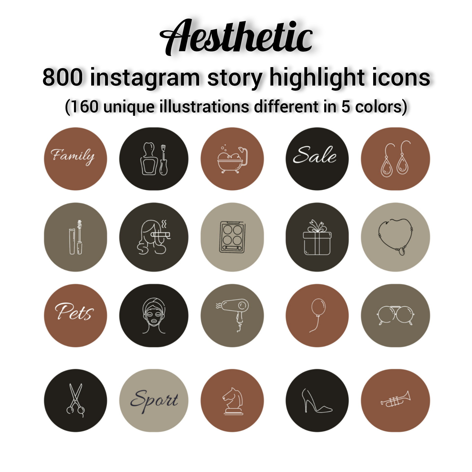 800 aesthetic instagram highlight covers. Lifestyle social m - Inspire ...