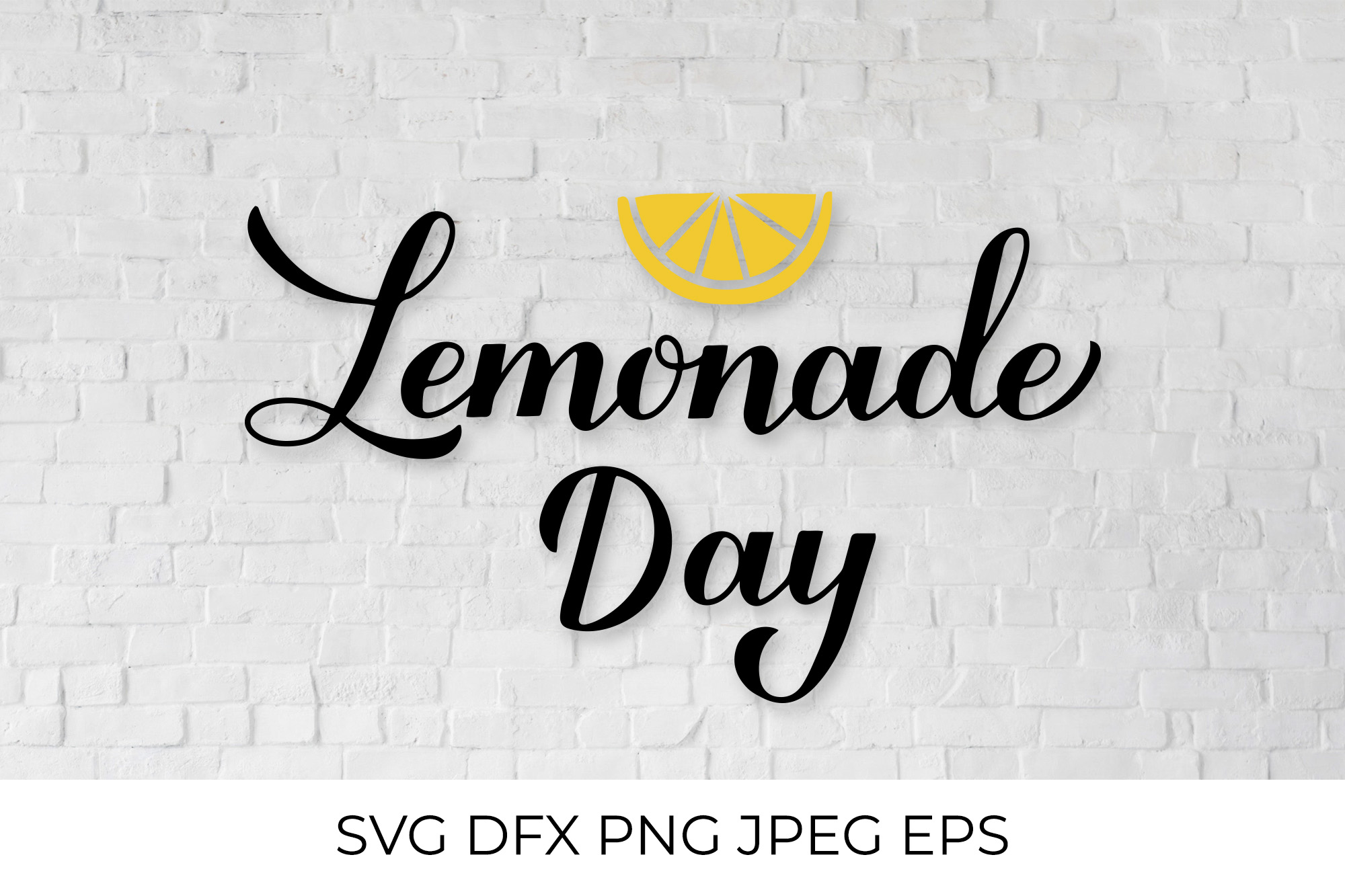 Lemonade Day calligraphy lettering SVG | Inspire Uplift