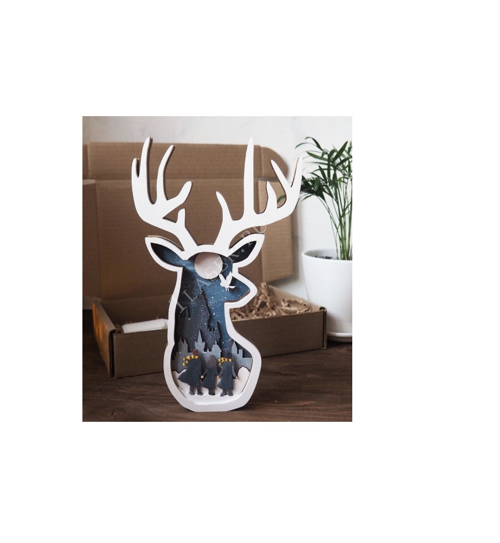Digital Template Cnc Router Files Cnc Deer Files for Wood La | Inspire ...