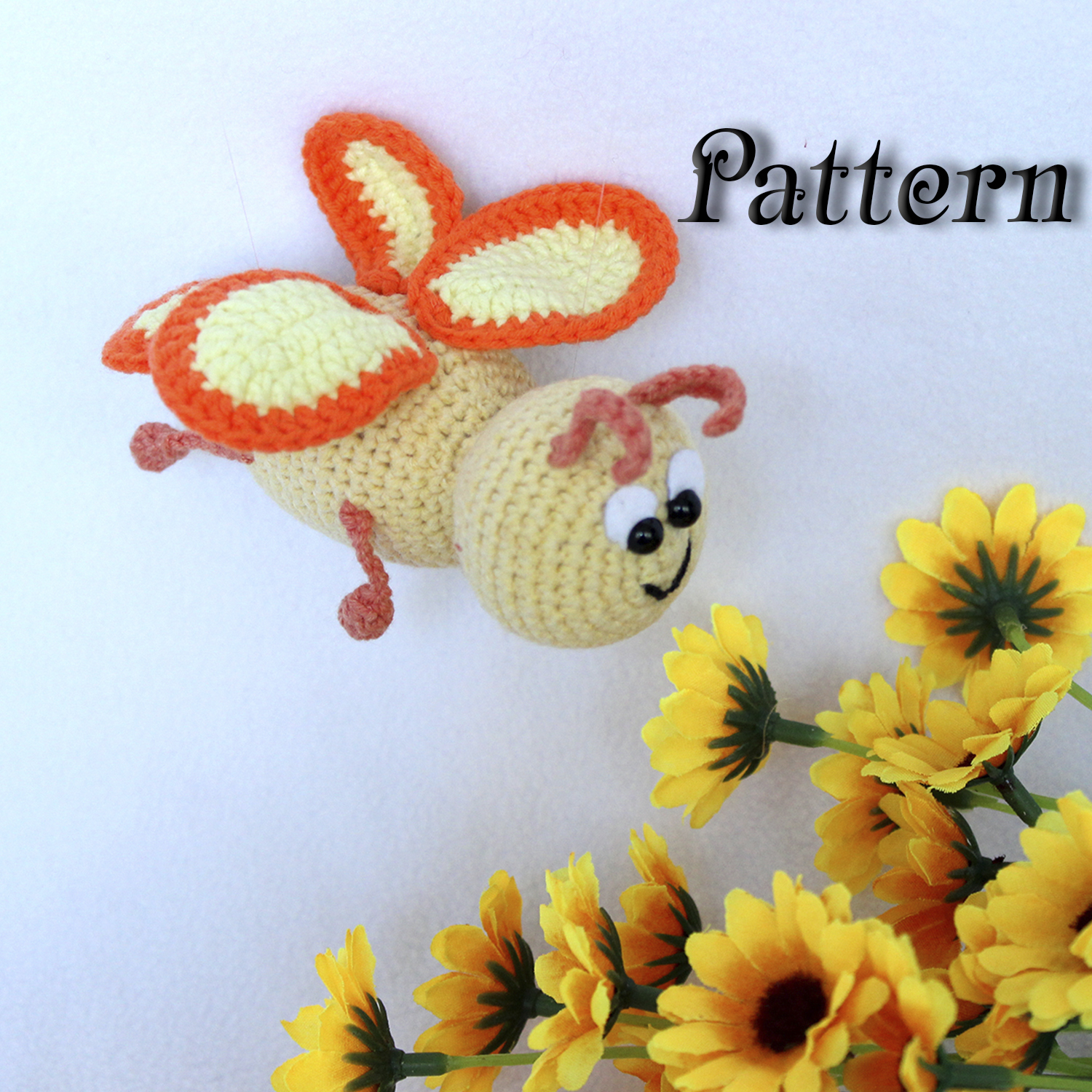 Crochet butterfly pattern toy, amigurumi butterfly download, | Inspire ...