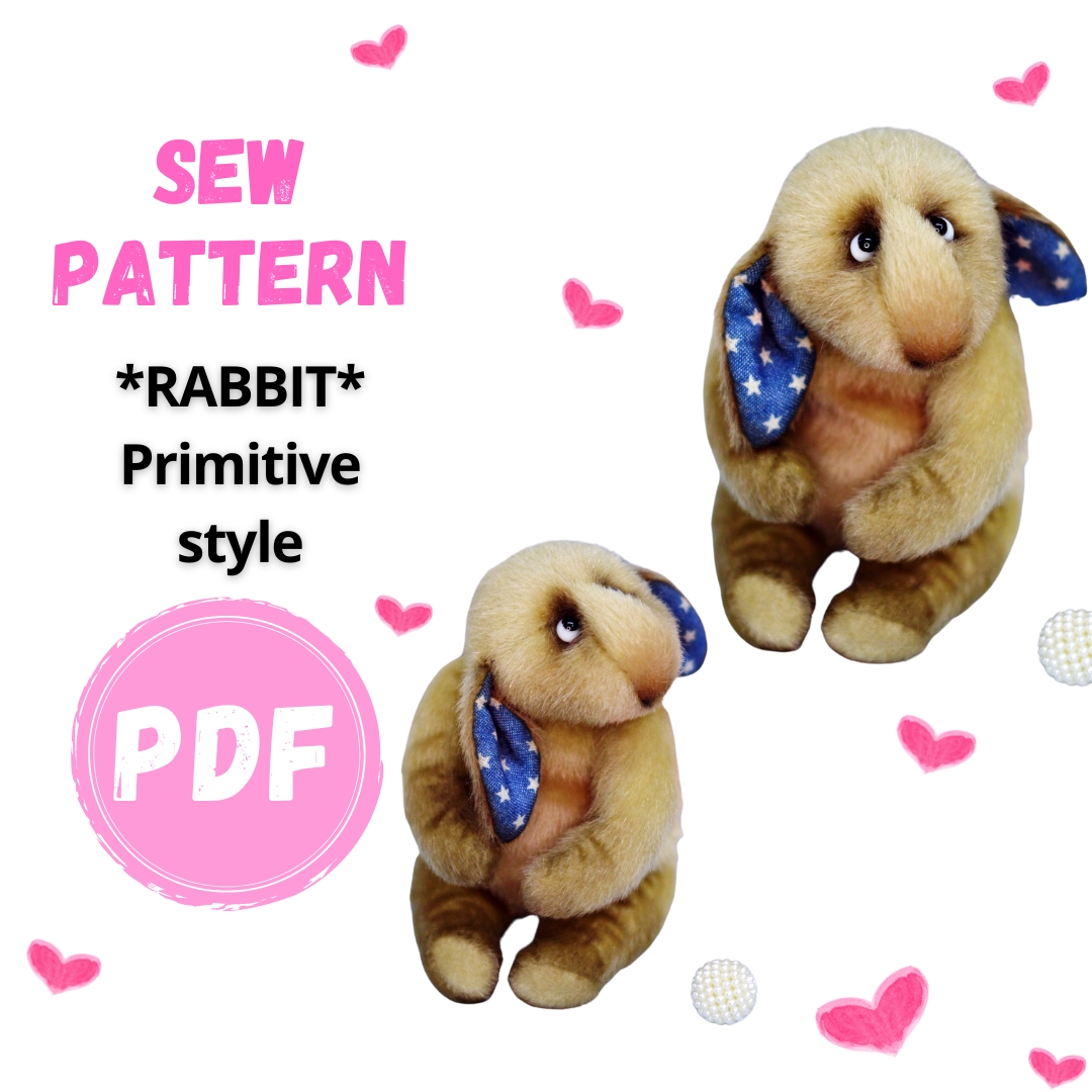 Rabbit pattern sewing / Bunny rabbit stuffed animal doll sew | Inspire Uplift