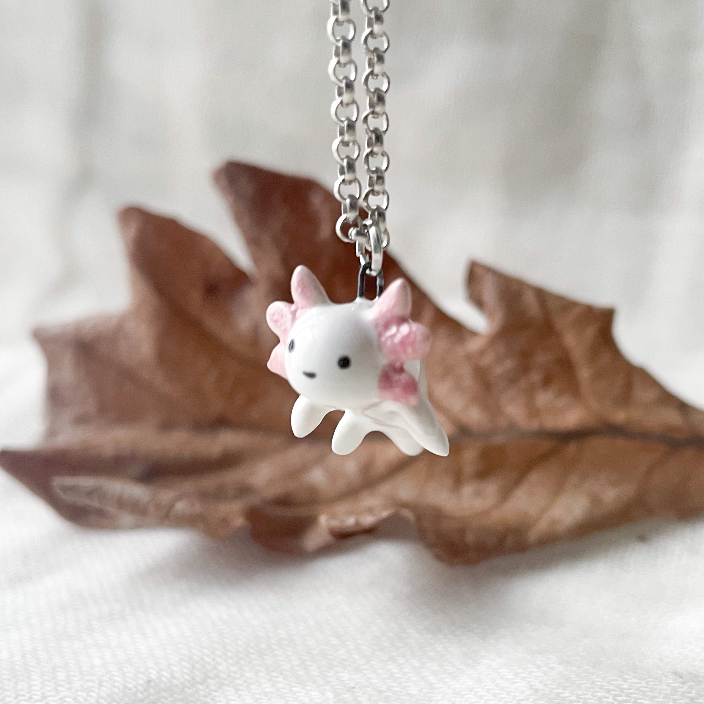 Tiny ceramic axolotl necklace Cute axolotl charm Axolotl lov | Inspire ...