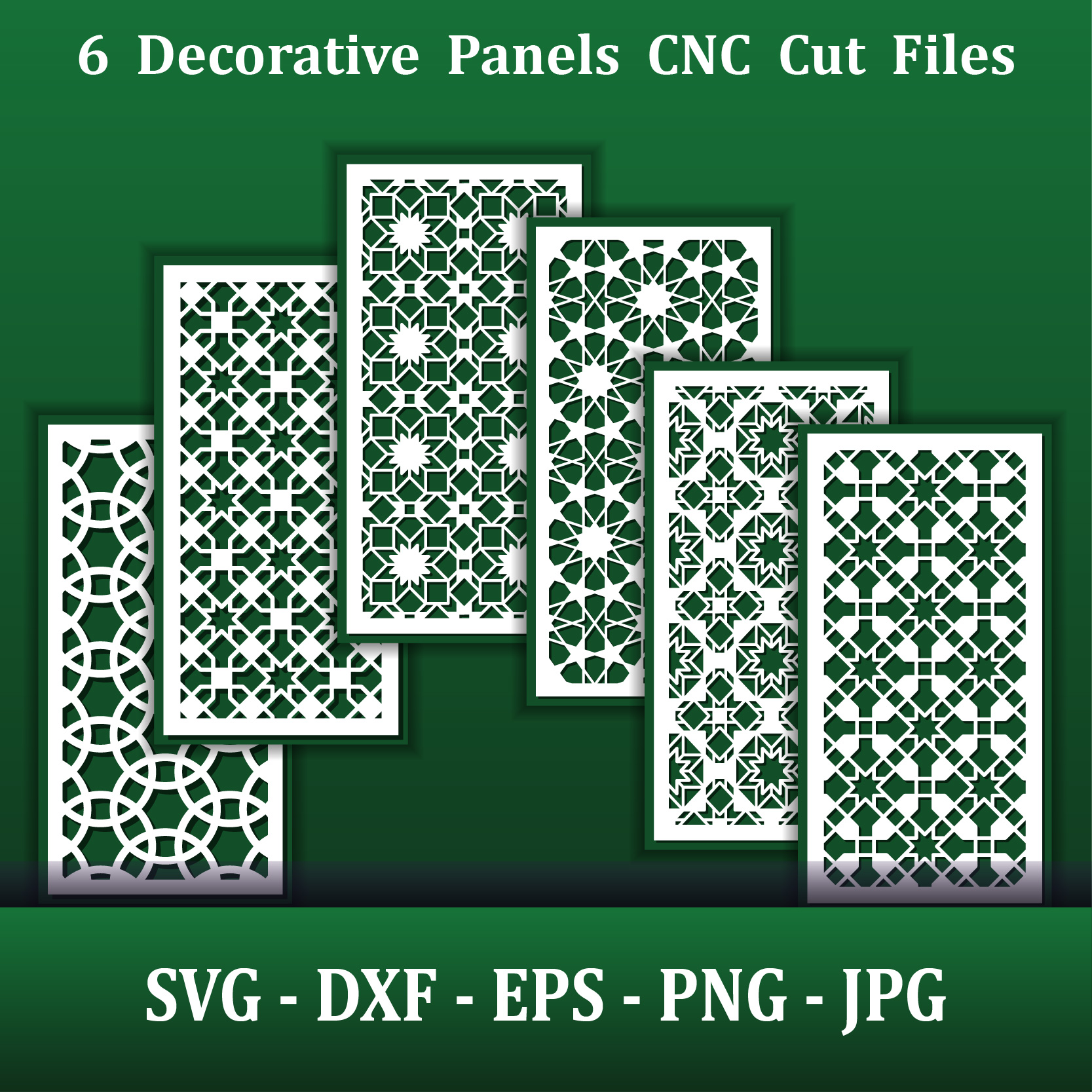 Wall Art Panels Laser CNC cut files , Islamic geometric orna | Inspire ...