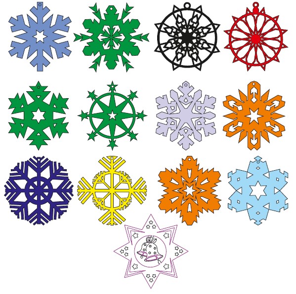 Digital Template Cnc Router Files Cnc Snowflake Files for Wo | Inspire ...