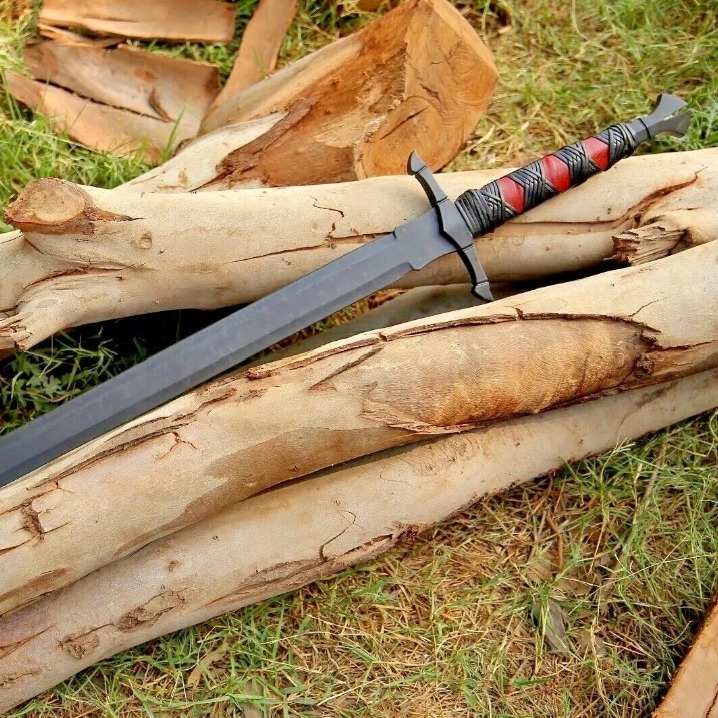 36" Custom Hand Forged Carbon Steel Viking Long Sword With S | Inspire ...