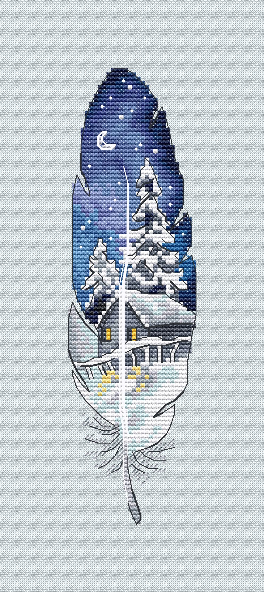 Winter Cross Stitch Pattern | Inspire Uplift